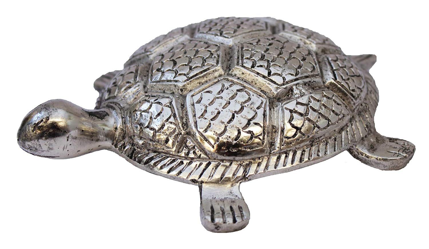Buy CRAFTICIA Oxidised Metal Tortoise for Fengshui Good Luck God Idol ...