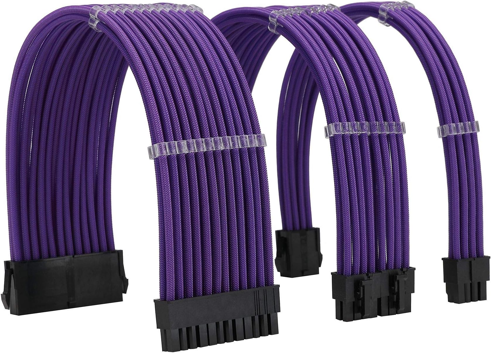 Amazon.com: Formulamod Sleeve Extension Power Supply Cable Kit 18AWG ...