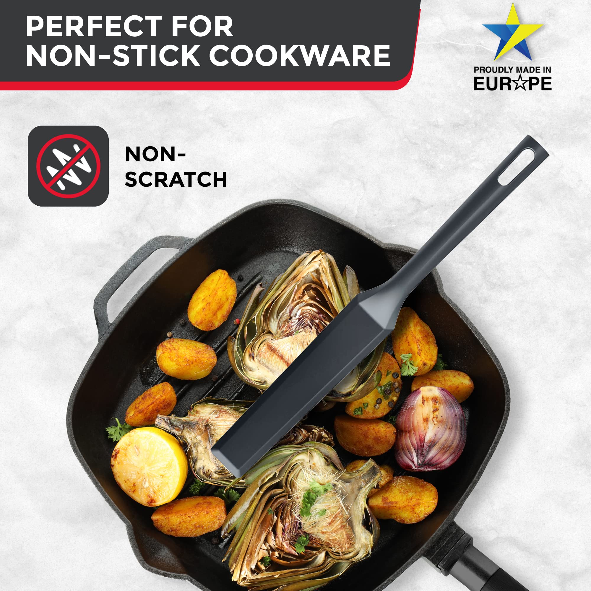 Snapklik.com : Mueller EuroPhoria Series Spatula, Heat Resistant Nylon ...