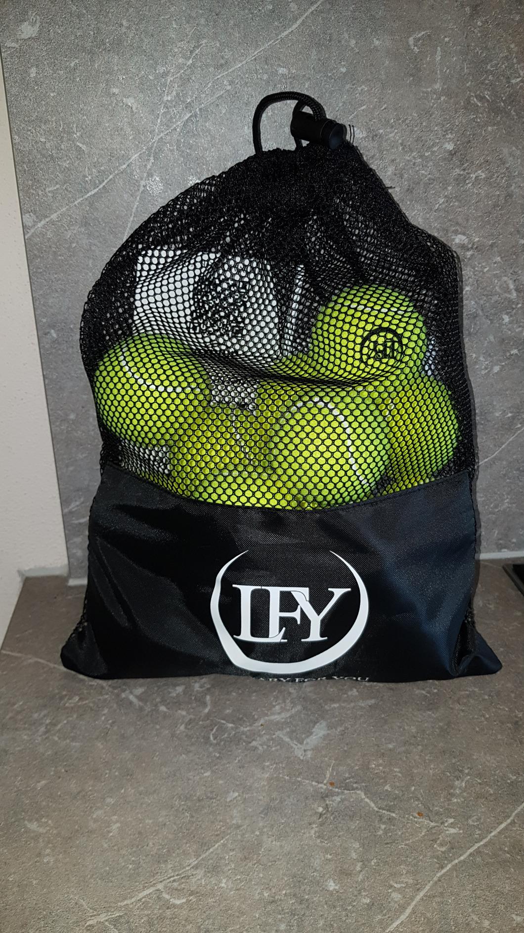 LFY Luminary for you Tennisbälle 15 Stück inklusive Mesh-Tragetasche ...