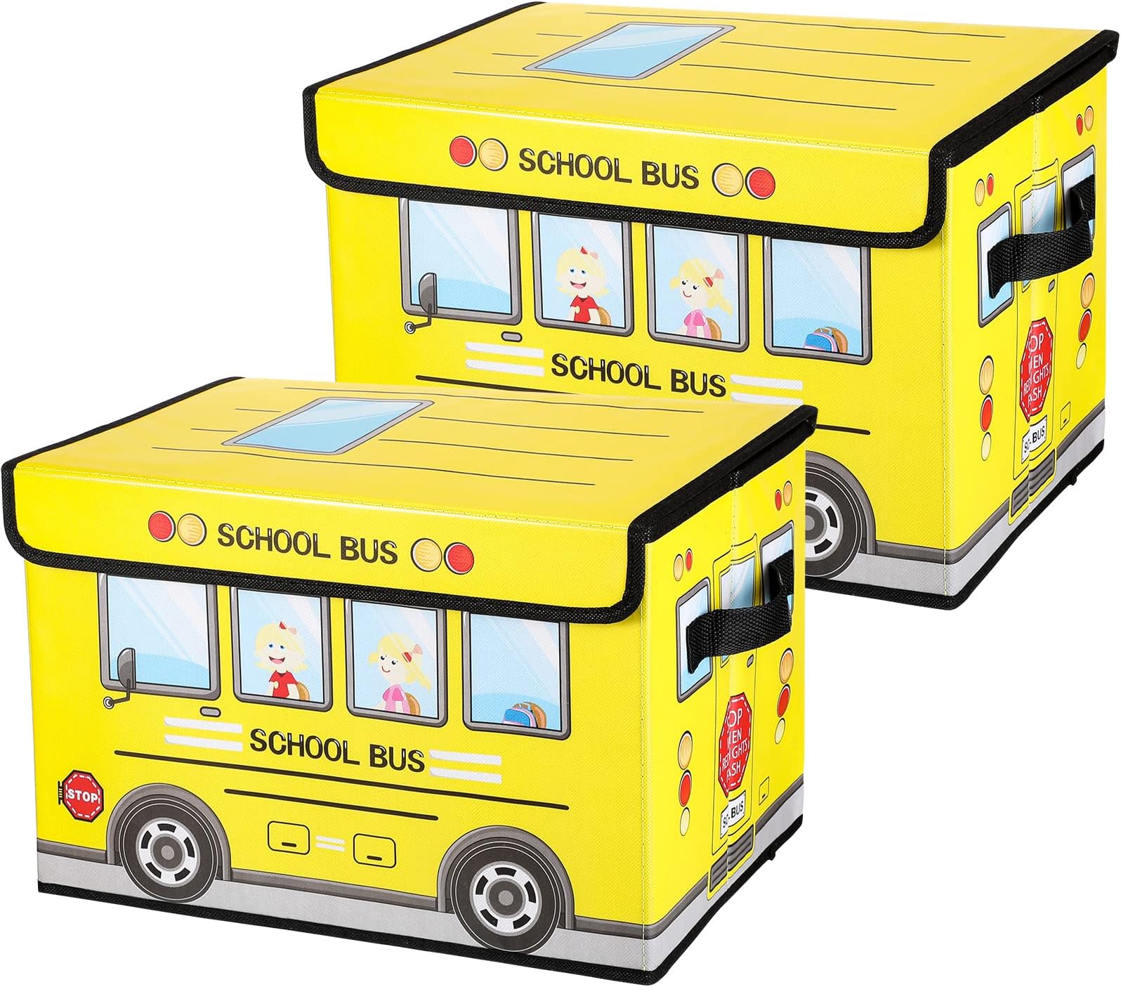 Amazon.com: Sweetude 2 Pcs School Bus Treasure Box for Classroom ...