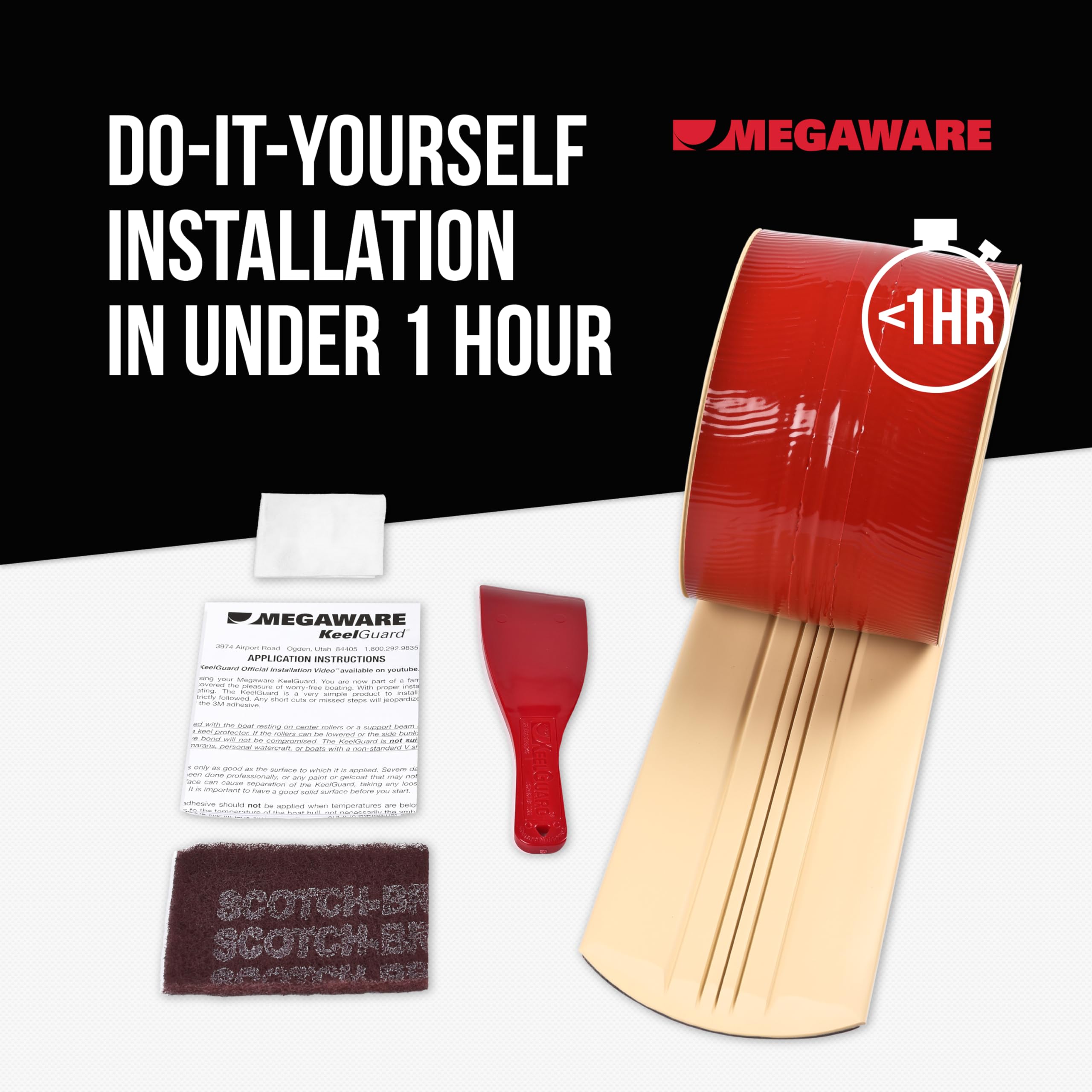 Snapklik.com : MEGAWARE KEELGUARD USA-Made, Original DIY Keel Guard, 5 ...