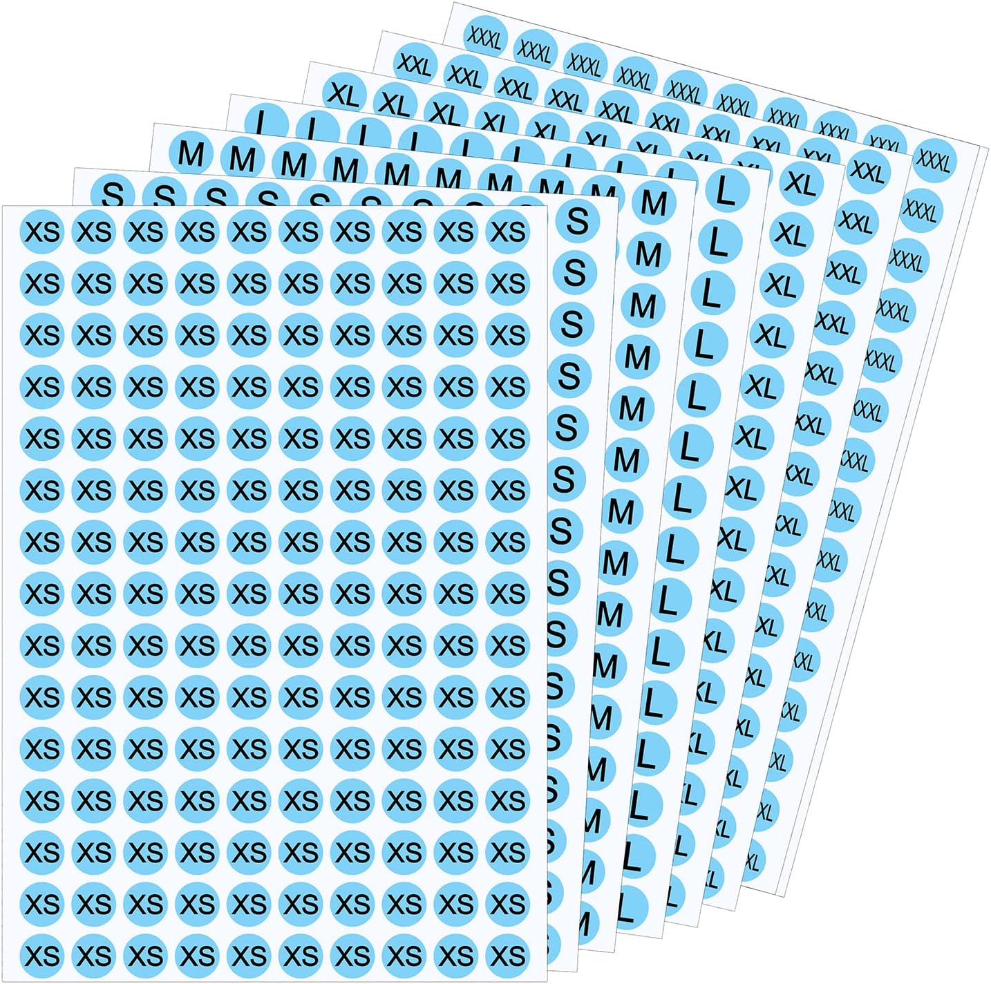 Amazon.com : FuraHa 1000PCS 4XL Clothing Size Stickers Labels 7/8 ...