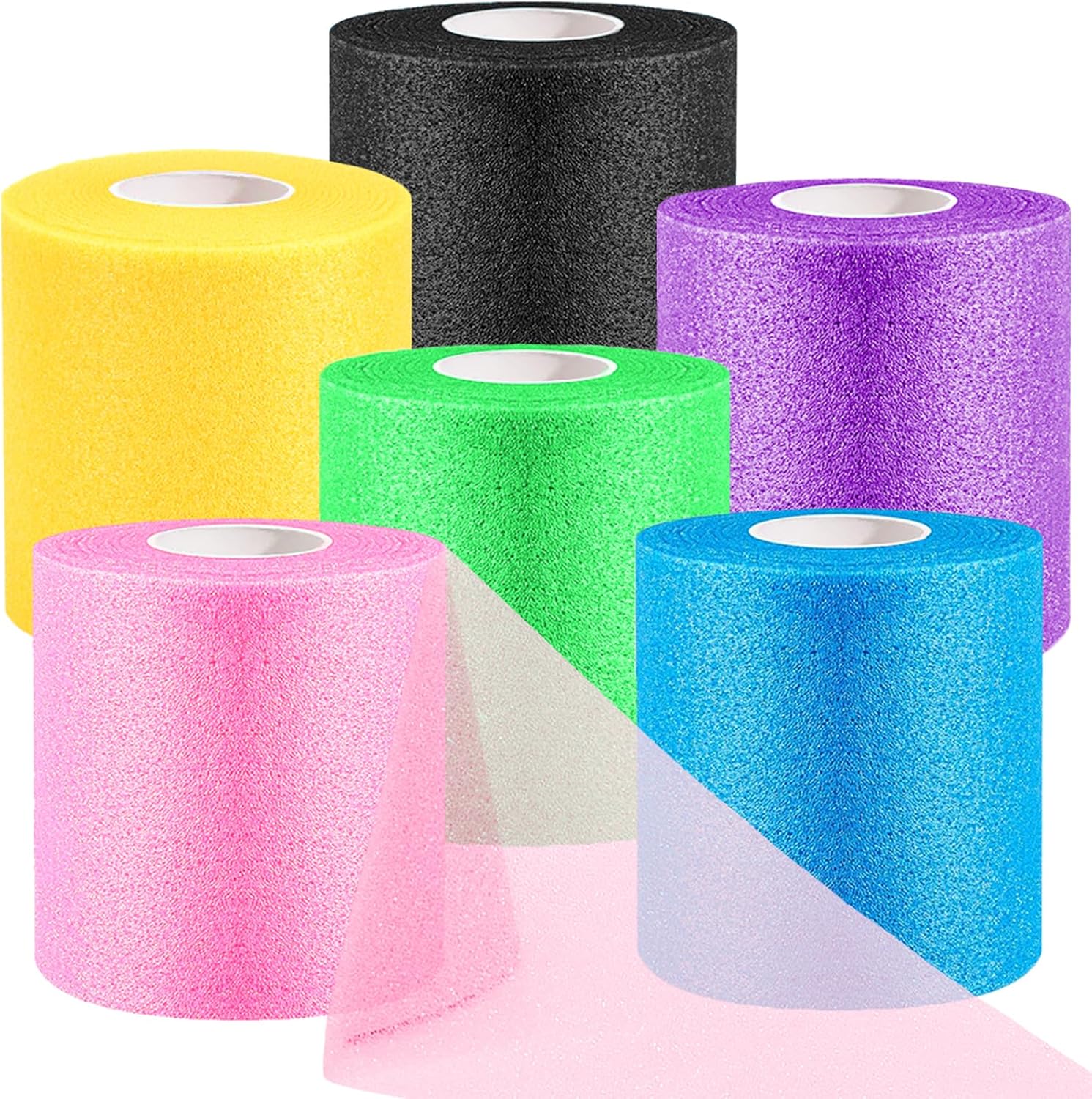 Amazon.com: Pre Wrap Athletic, 6 Rolls Prewrap Athletic Tape, Multi ...