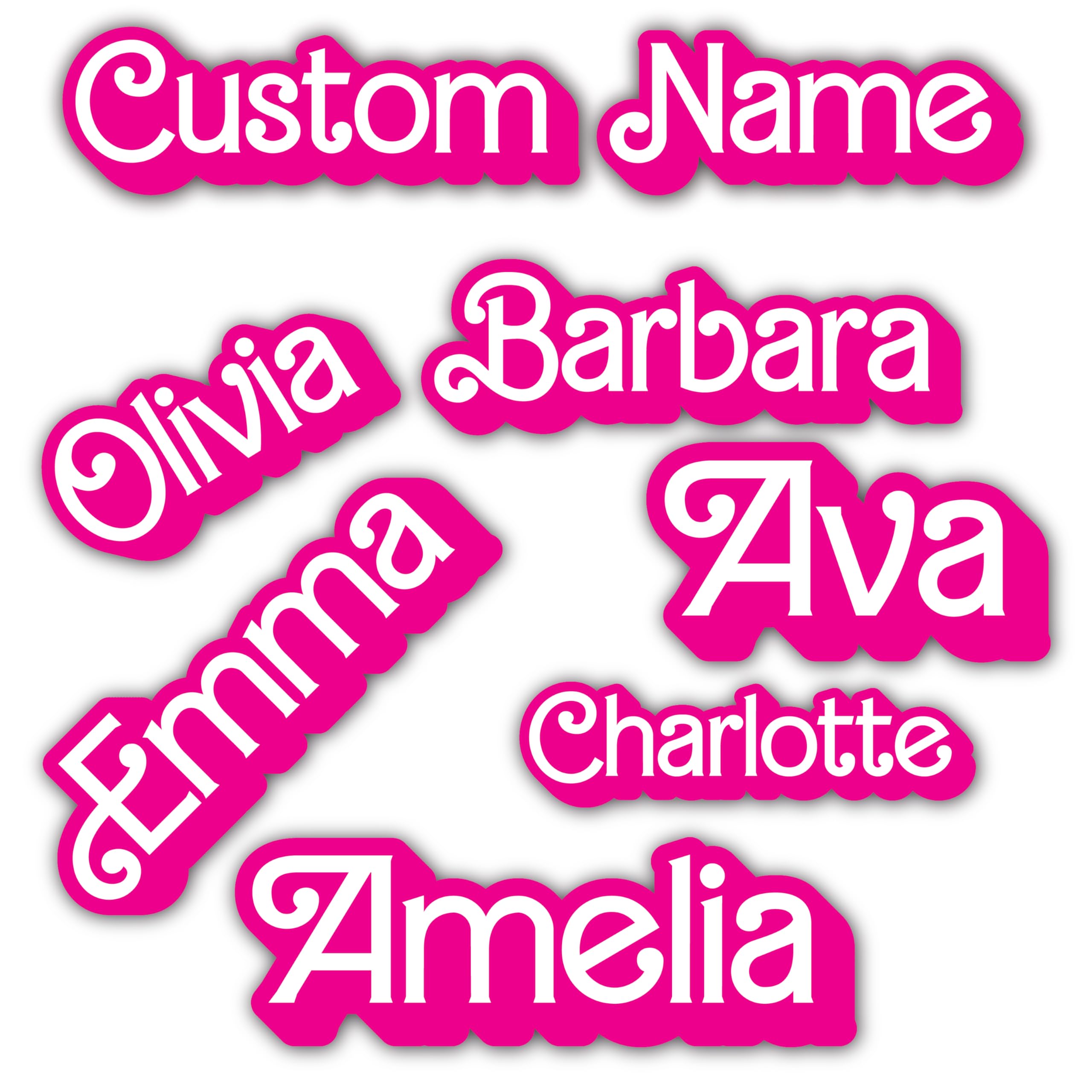 Amazon.com - Yoonek Graphics Custom Name Peel and Stick Vinyl Decal ...