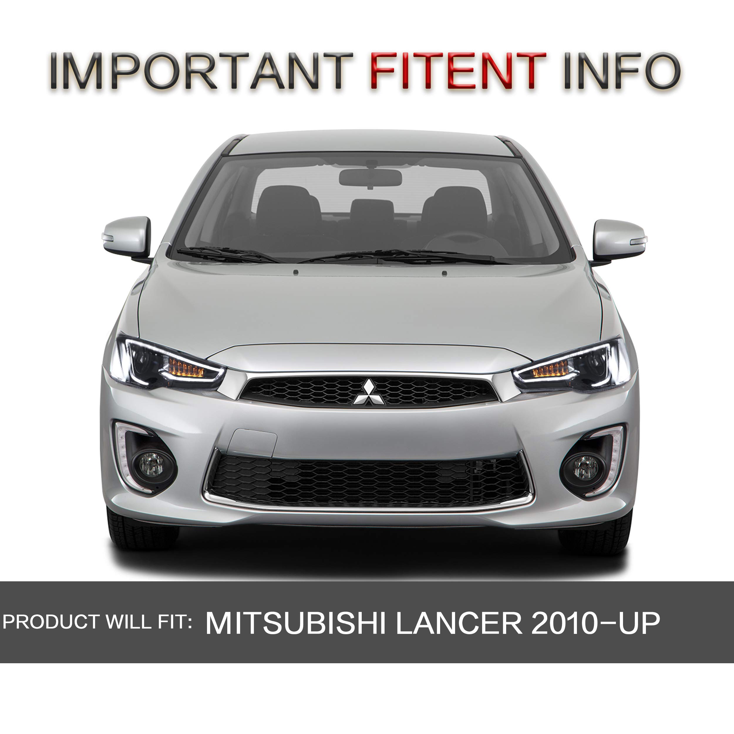 Buy VLAND Headlight Assembly Fit for Mitsubishi Lancer 2008 2009 2010 ...