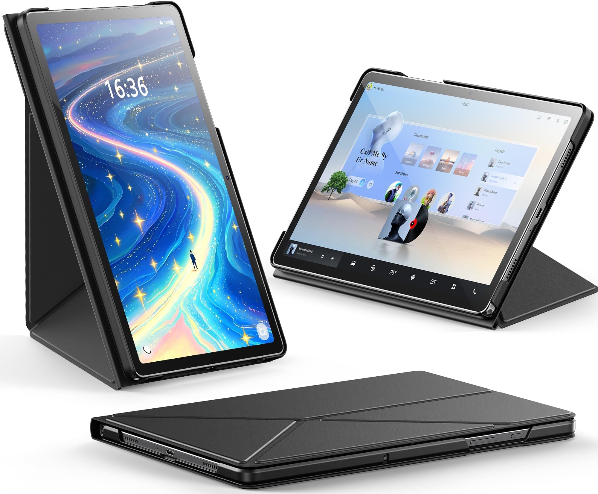 Amazon.com: SAMSUNG Galaxy Tab A9+ Book Cover, Tablet Protector Case ...