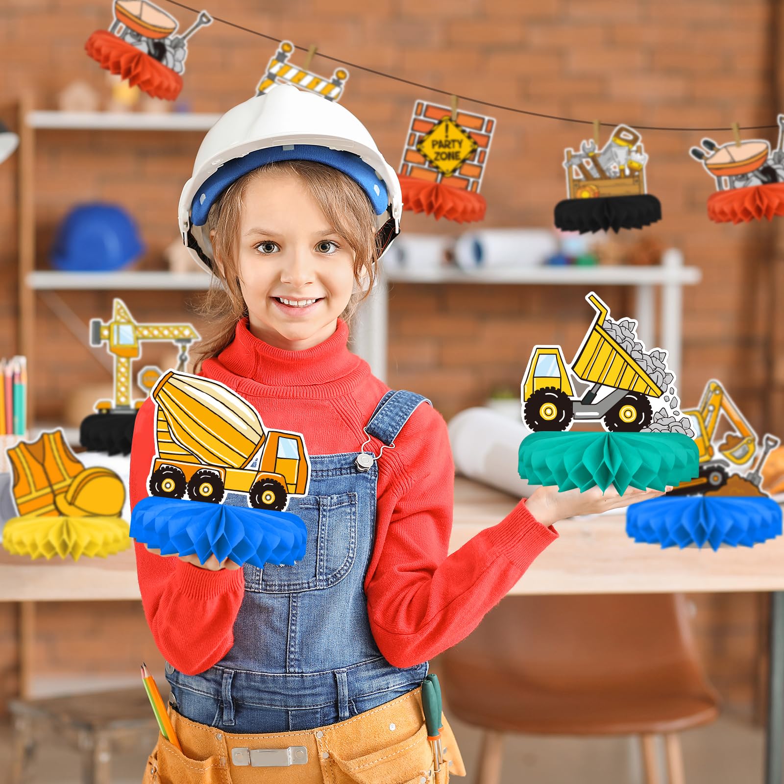 Snapklik.com : Construction Birthday Party Supplies - Construction ...
