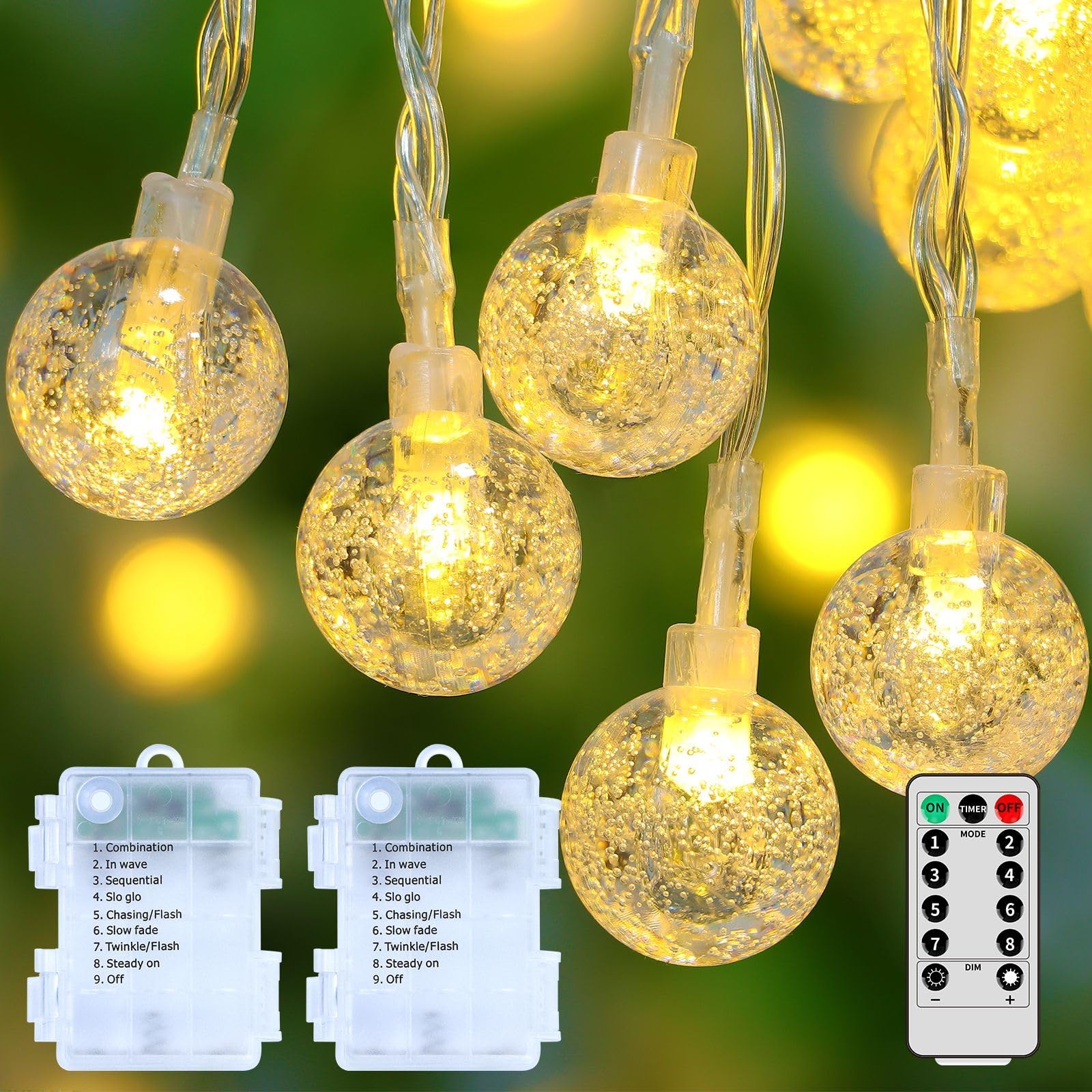 S14 LED Outdoor String Lights 6.7Ft 10 LED Edison String Lights with ...