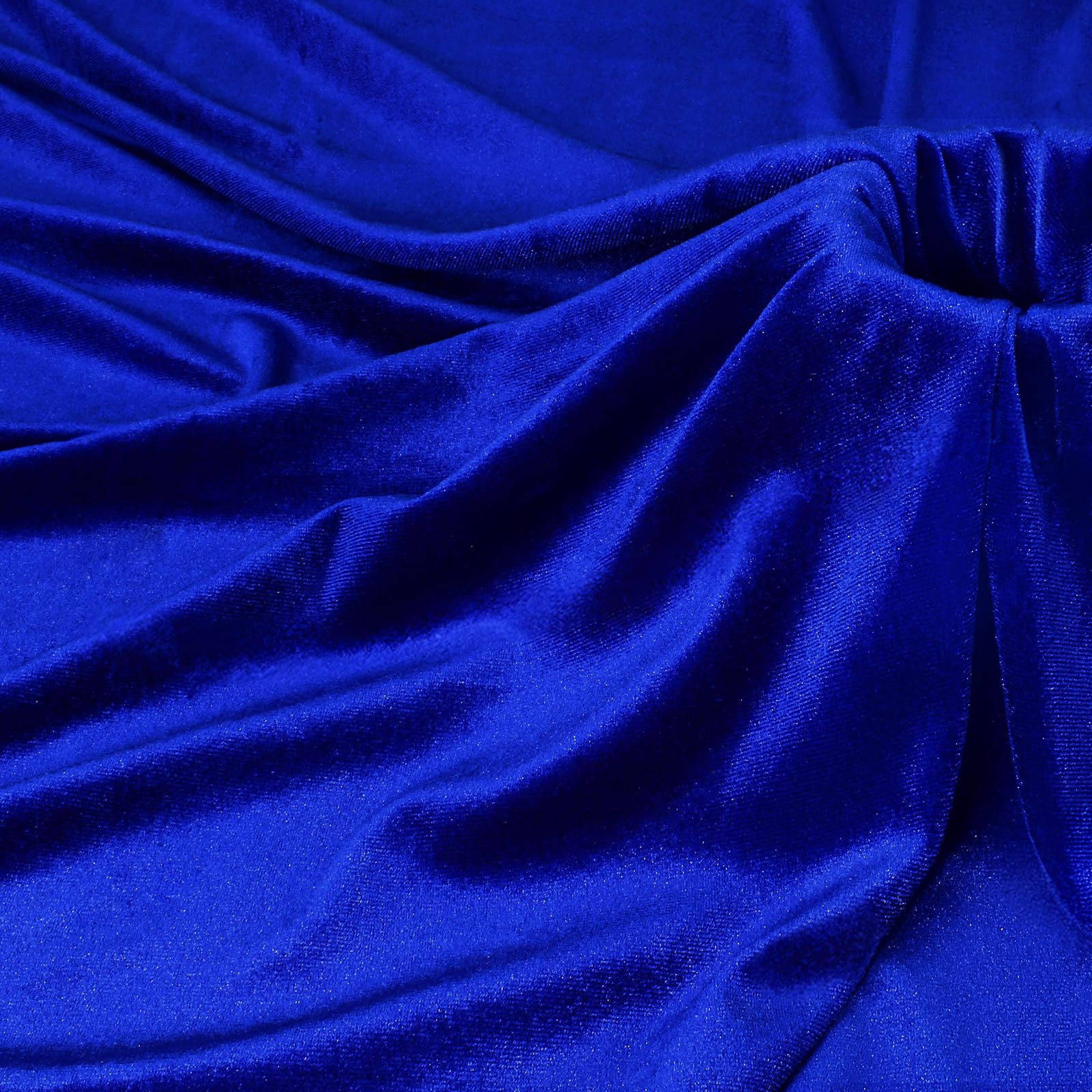 Amazon.com: P Pothuiny Royal Blue Velvet Fabric by The Yard, 1 Yard x ...
