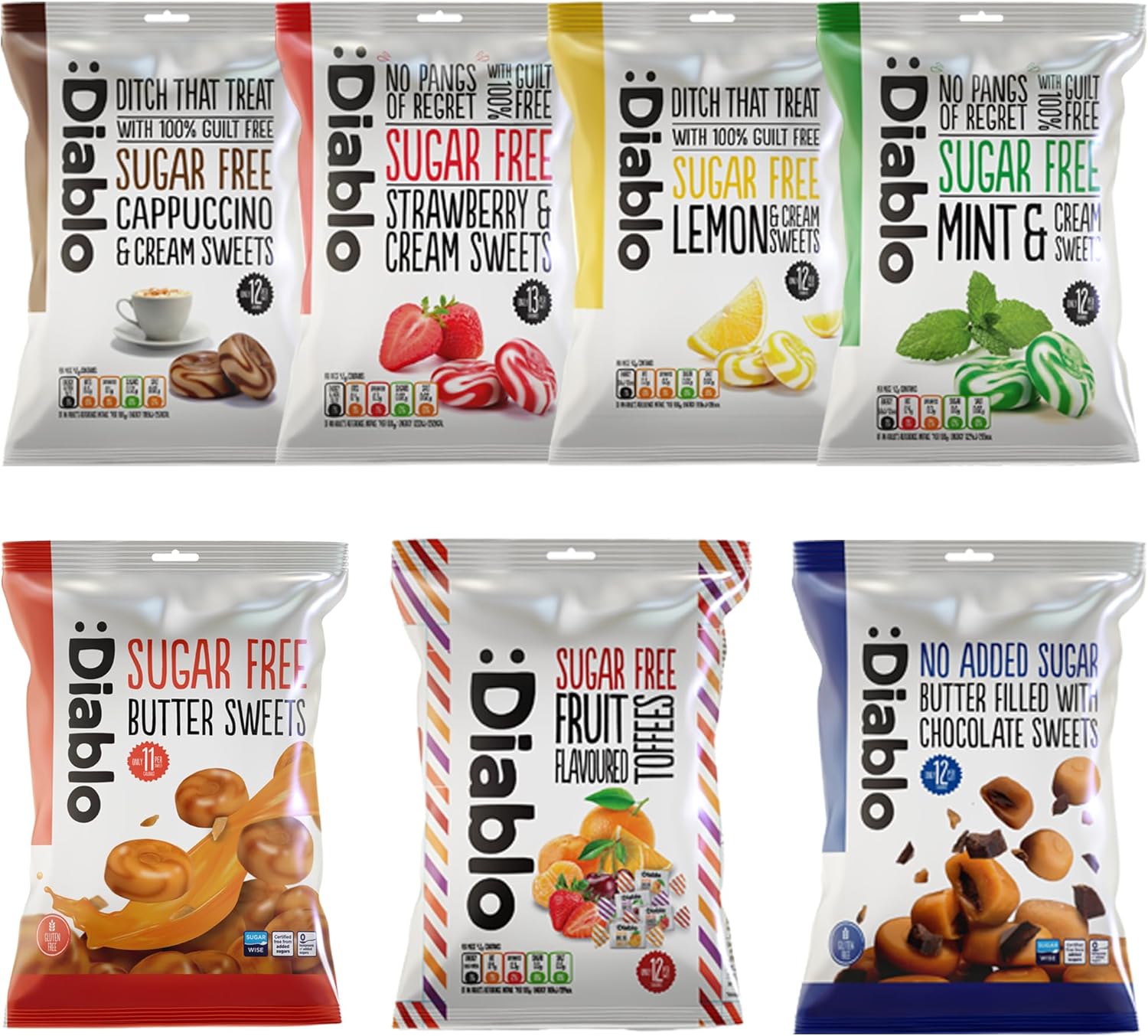 Diablo Sugar-Free Candy Variety Pack Custom Flavour Selection - Sugar ...