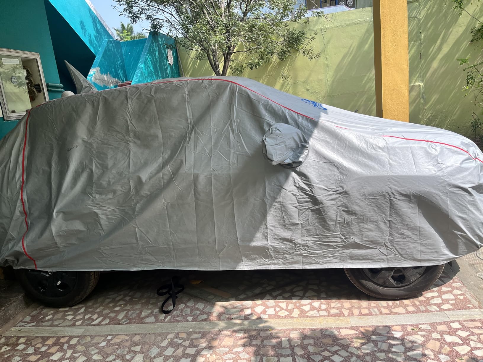 GARREGE Tata Punch Back Antina Car Cover Waterproof With Free Bag And ...