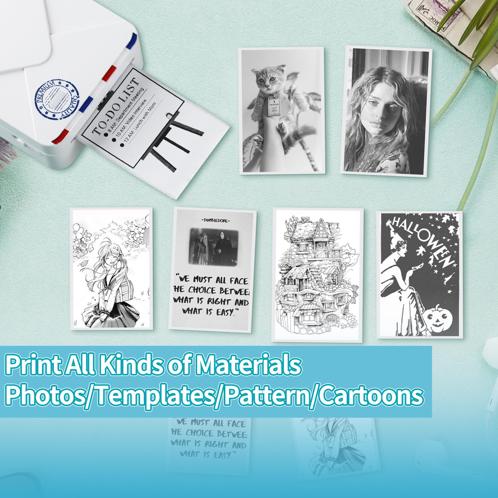 Snapklik.com : White Thermal Sticker Paper - 3 Rolls Mini Thermal ...