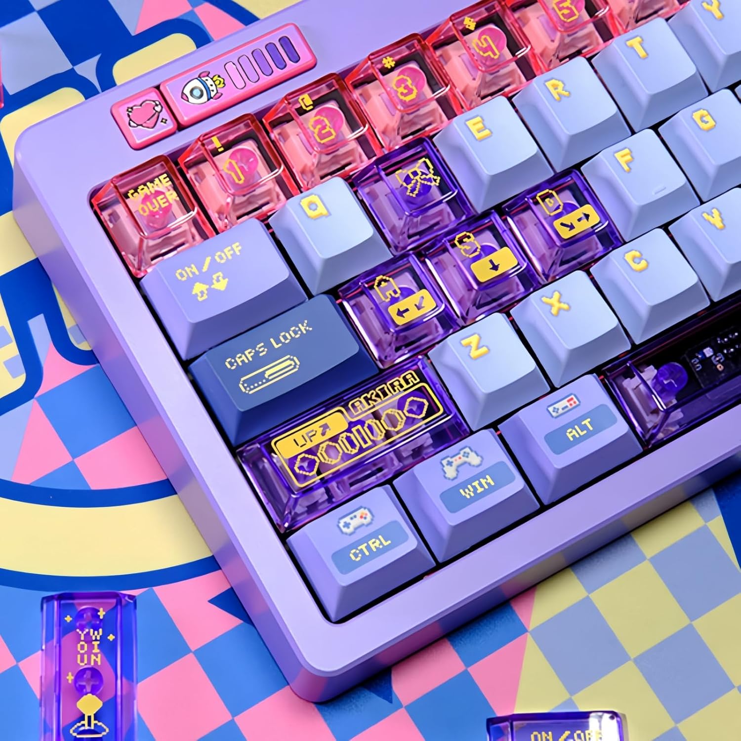 Amazon.com: REDQIN PBT+ PC Keycaps- Anime Girl Keycaps Transparent PC+ ...