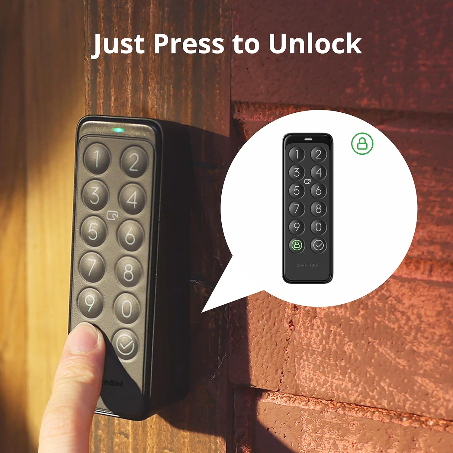 Buy SwitchBot Smart Keypad for SwitchBot Lock, Keyless Home Entry, IP65 ...