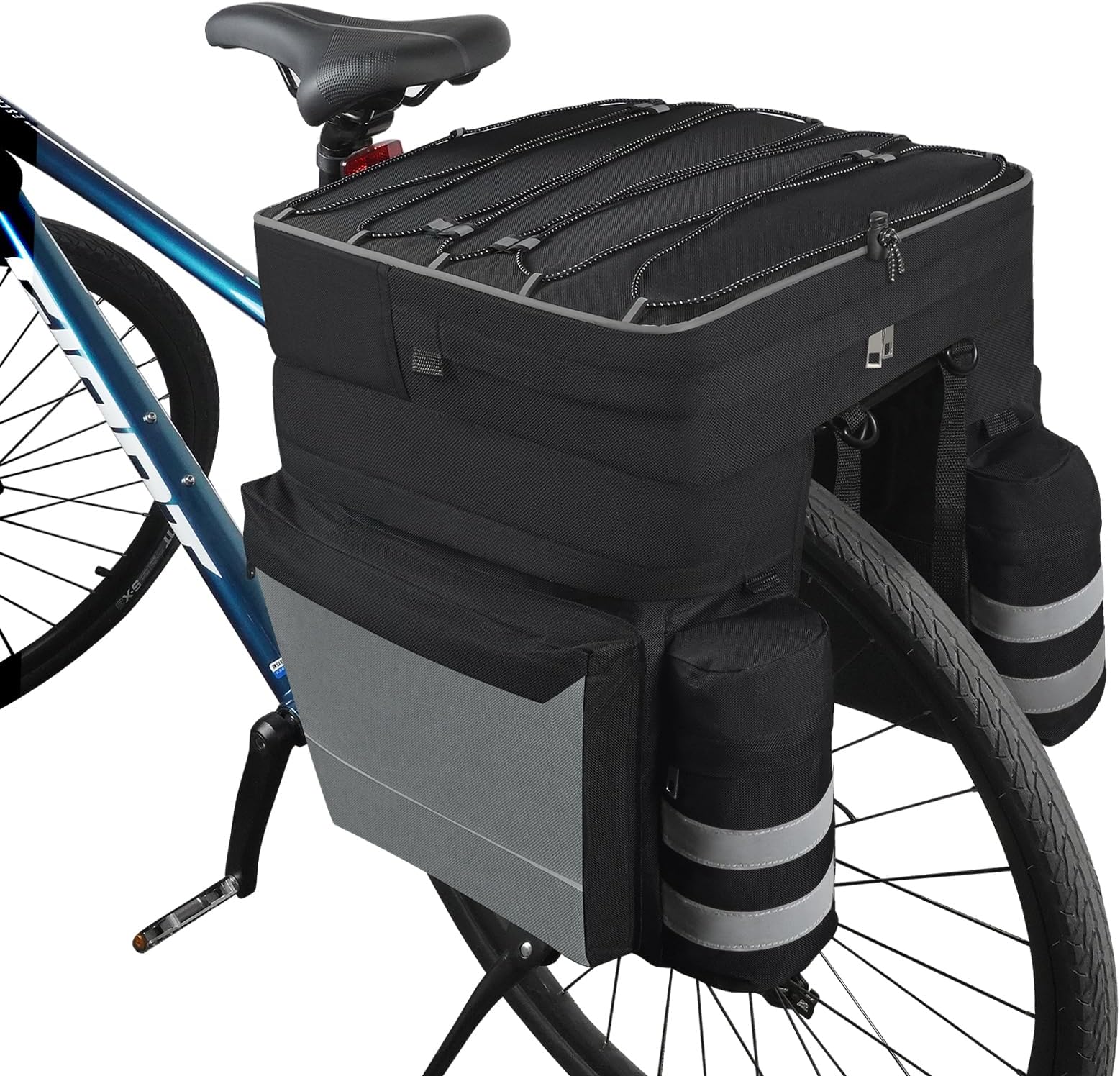 Bike Trunk Bag Extendable Large Capacity Saddle Bags Waterproof Bicycle ...