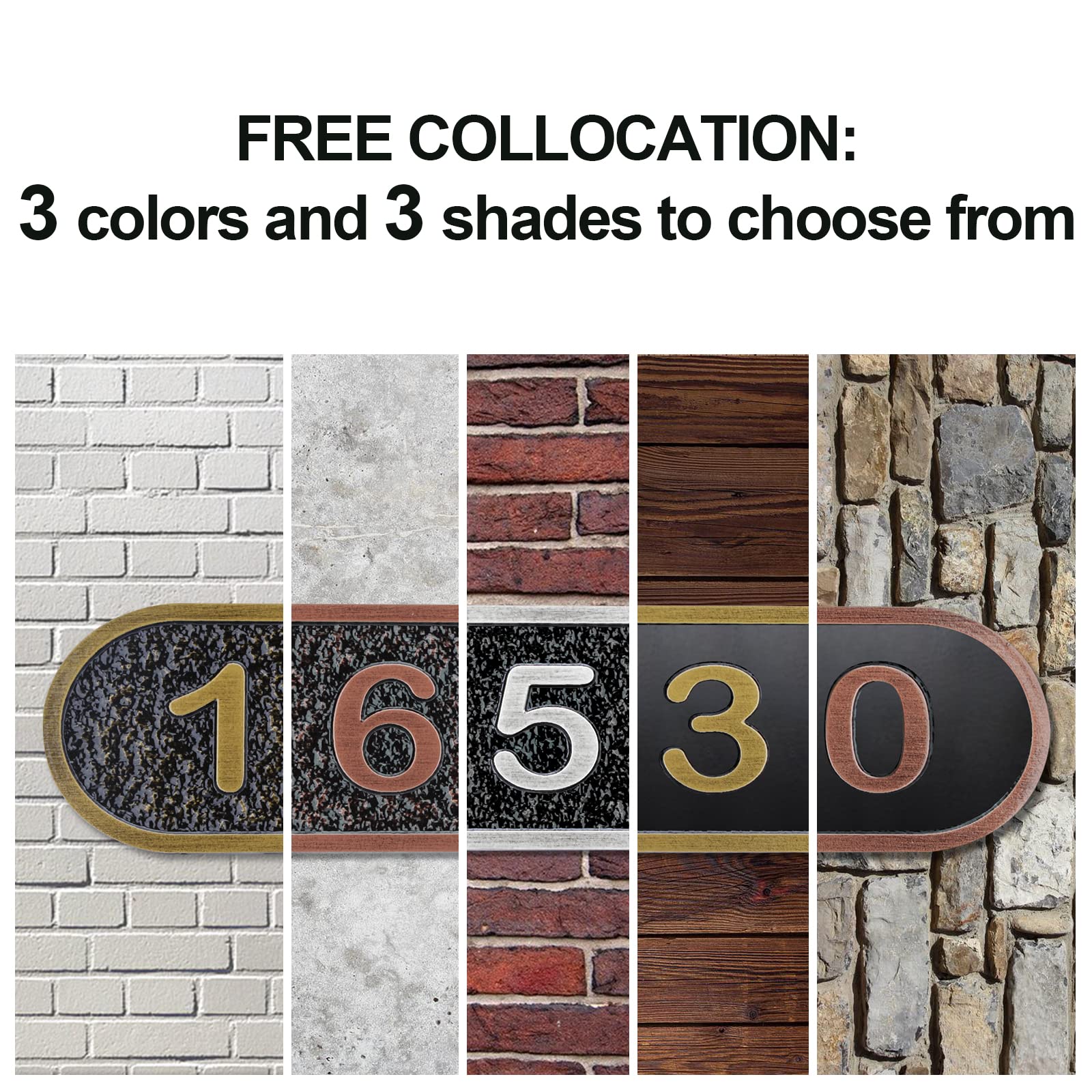 Snapklik.com : Personalized Metal Acrylic House Number Custom Address ...