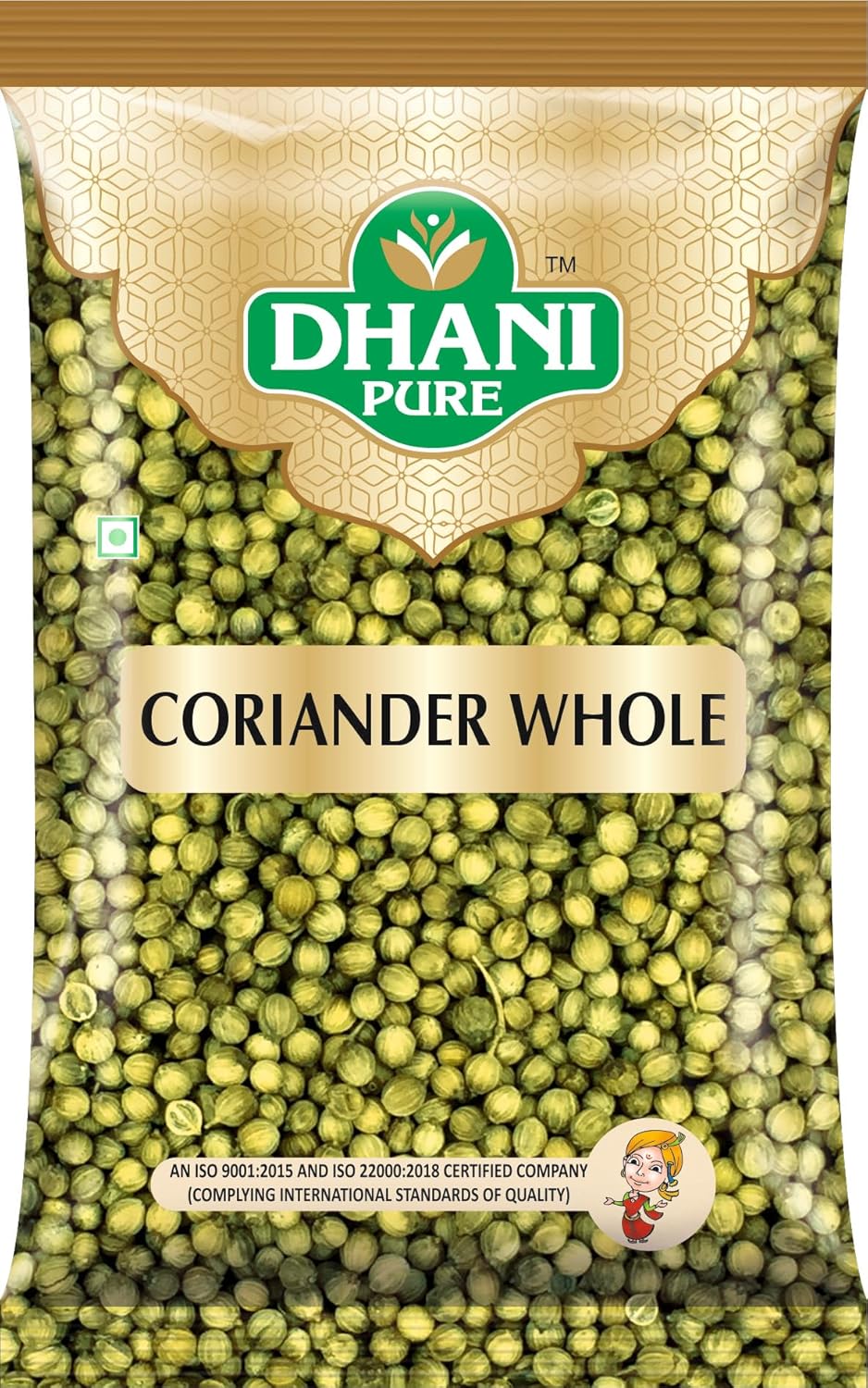Dhani Pure Dhaniya 500g | Trans Fat Free | Zero added Colours, Fillers ...