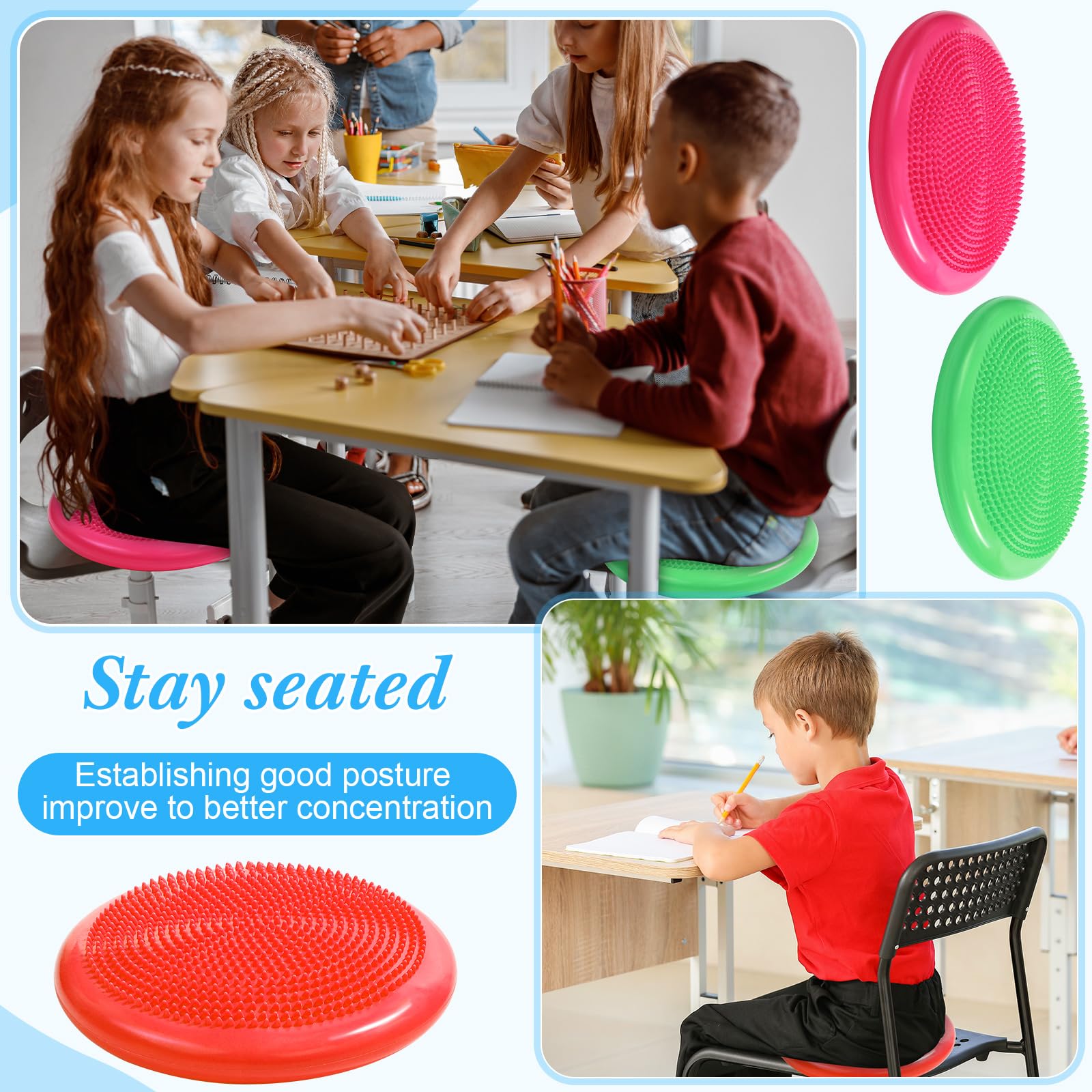 Snapklik.com : Libima 8 Pcs Wiggle Seat For Sensory Kids Inflated ...
