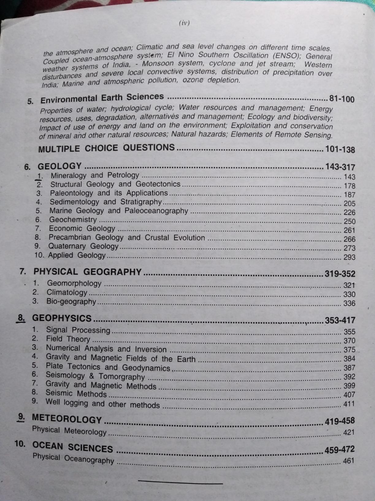 Joint CSIR-UGC (NET) Earth, Atmospheric, Ocean and Planetary Sciences ...