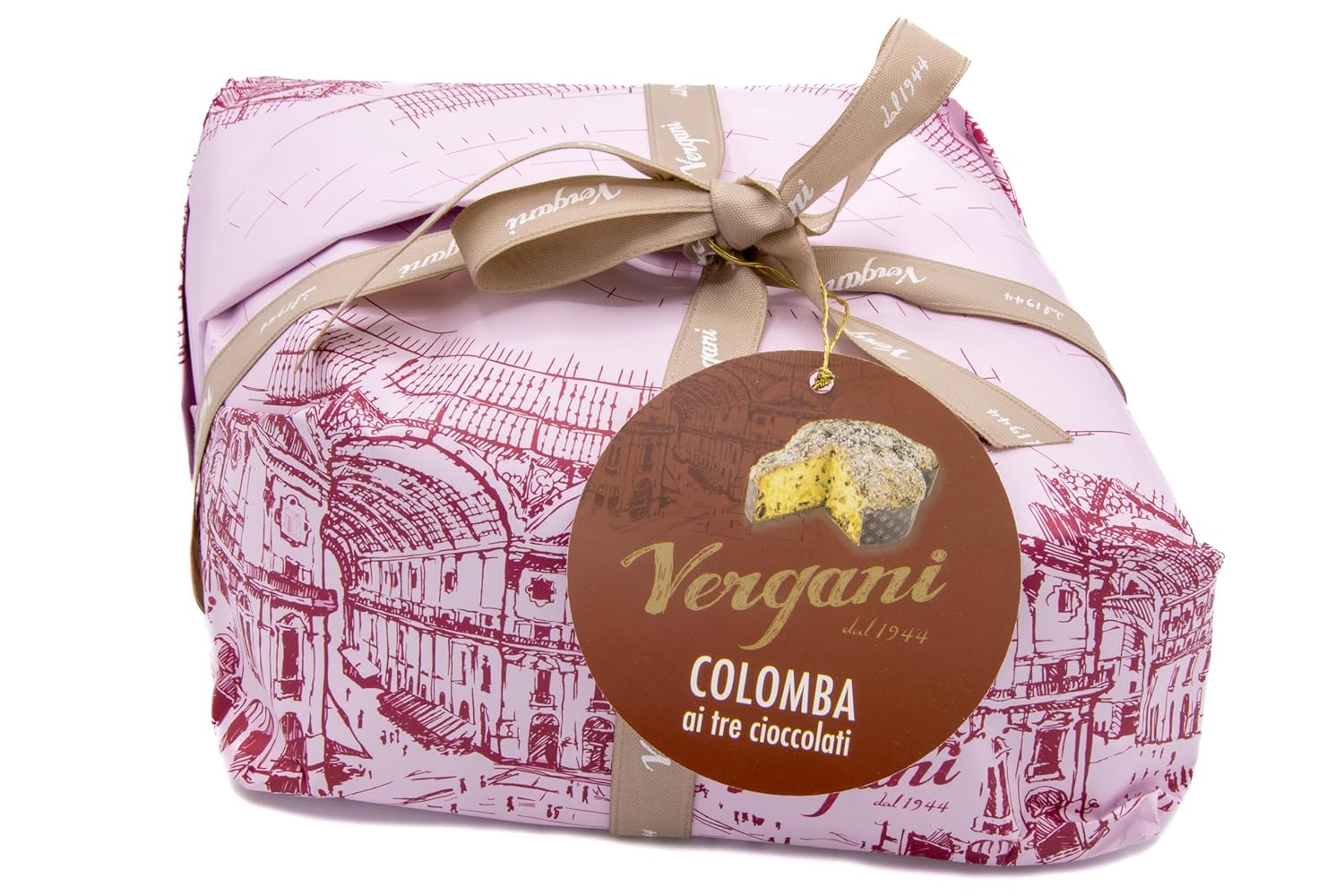 Amazon.com: Vergani Easter Colomba Three Chocolate Drops Panettone ...