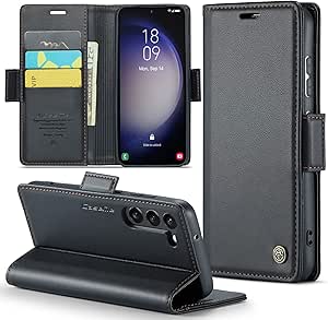 Amazon.com: Lxisxcna Samsung Galaxy S23 5G Wallet Case with [RFID Blocking] Card Holder Magnetic ...