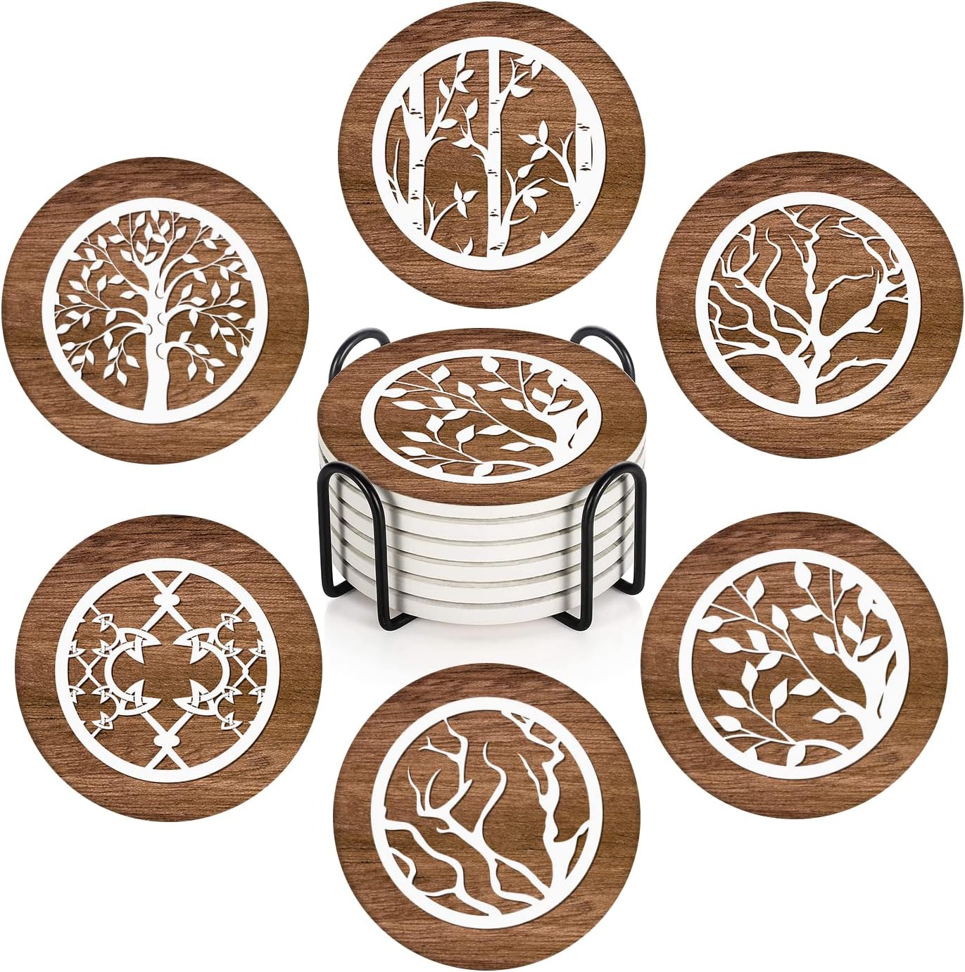 Amazon.com: Decorative Tree of Life Coaster Set - Celtic Art : Home ...
