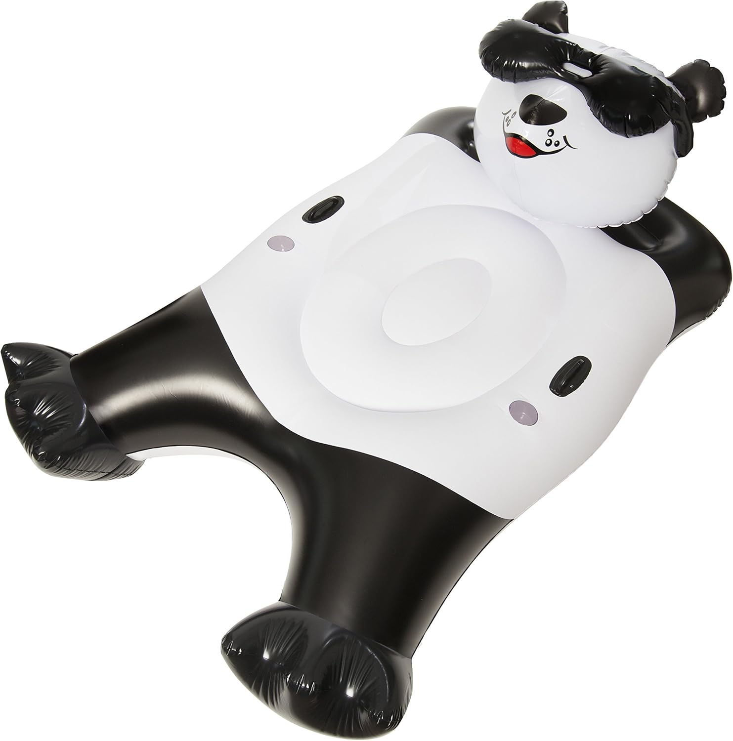 Amazon.com: GAME Panda Bear Inflatable Pool Float, Black and White ...