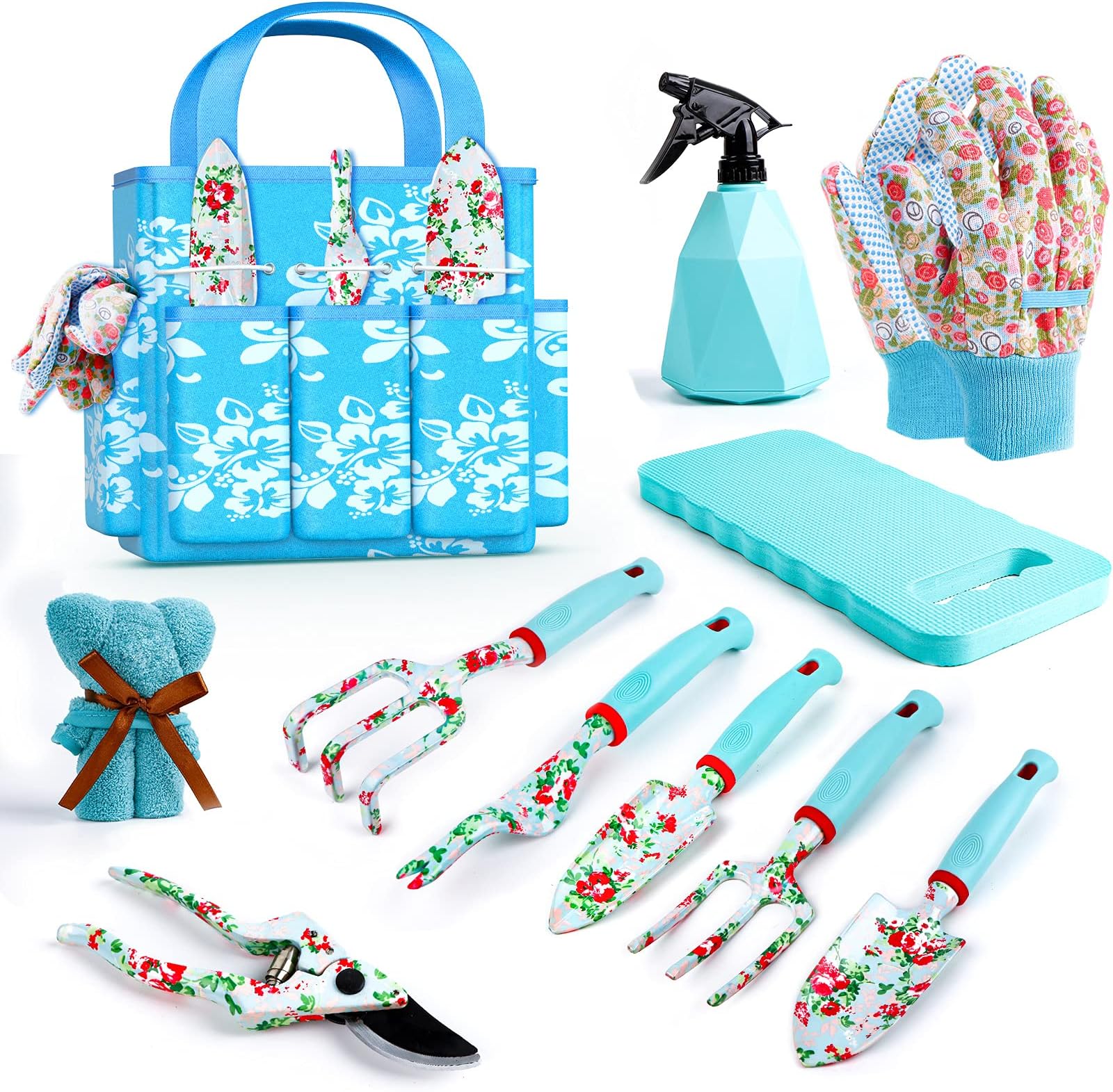 Amazon.com : WORKPRO Aluminum Garden Tool Set, 4PCS Heavy Duty Hand ...