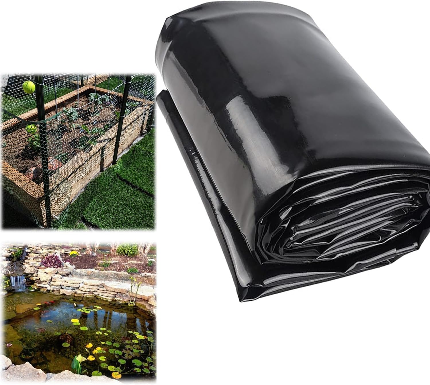 Amazon.com: Yidechon Pond Liner 3x3ft 10x16ft 23x26ft 33x49ft Fish Pond ...