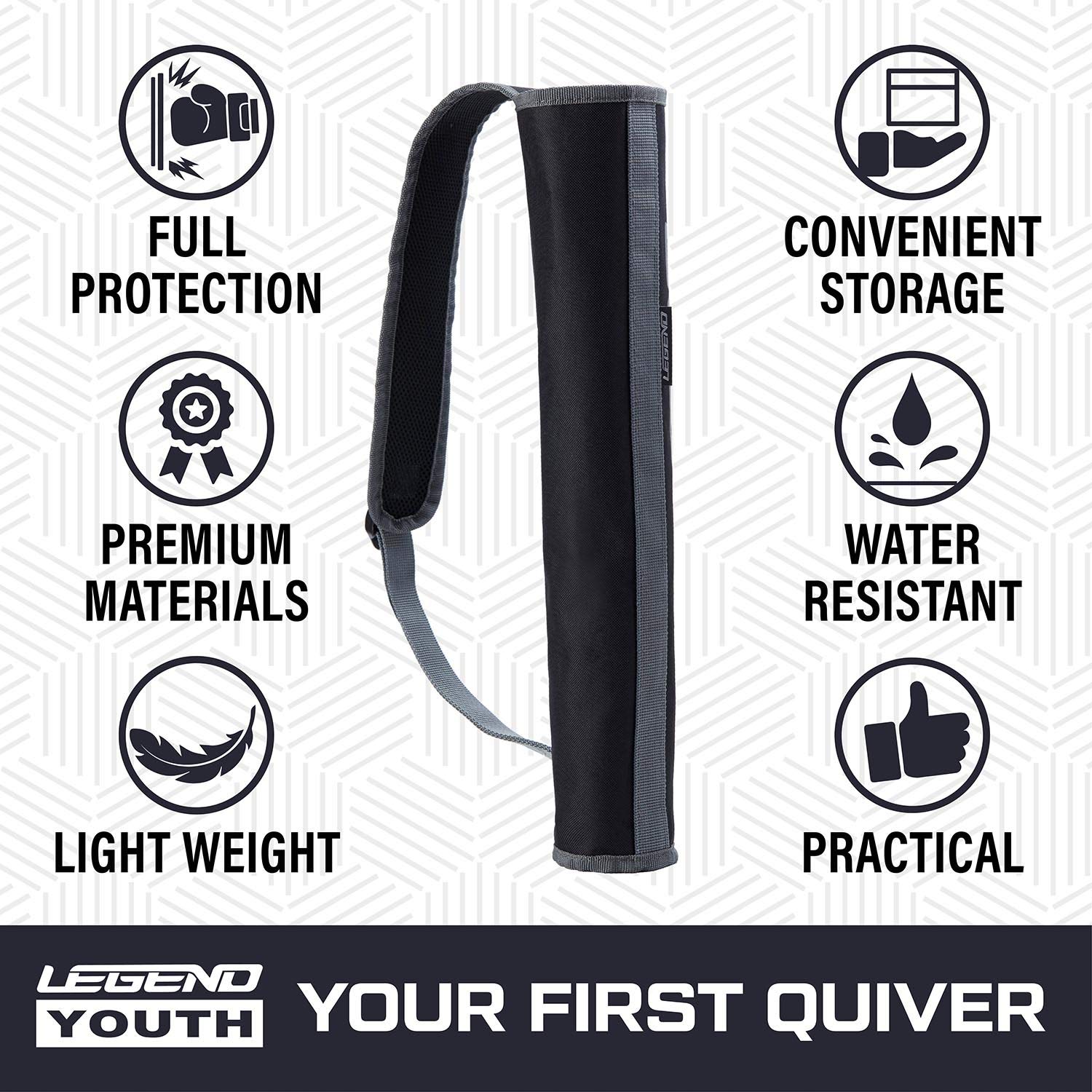 Snapklik.com : Legend Arrow Quiver For Kids And Adults - 16 Capacity ...