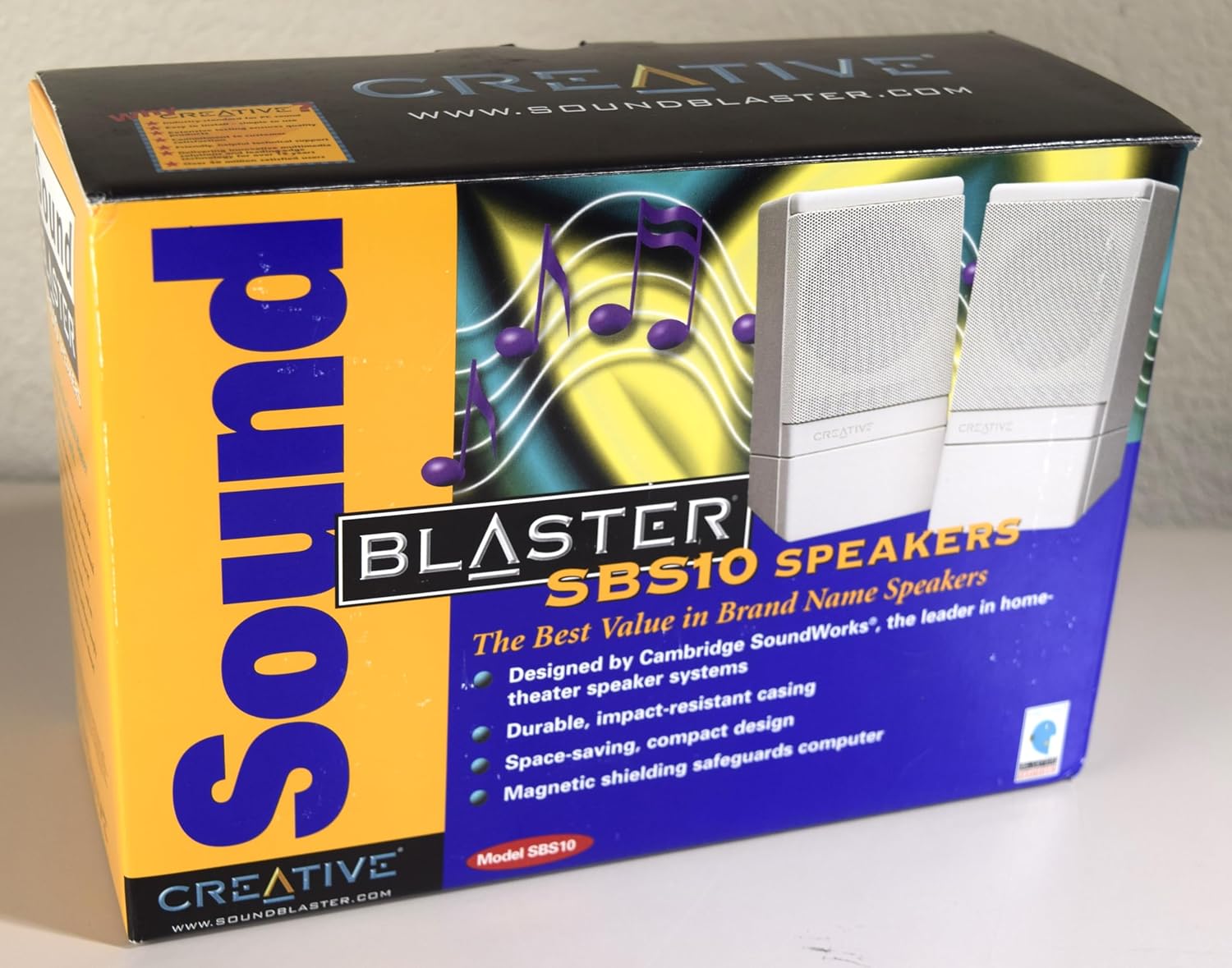 Amazon.com: Creative Labs SBS10 Altavoces estéreo blindados pasivos ...