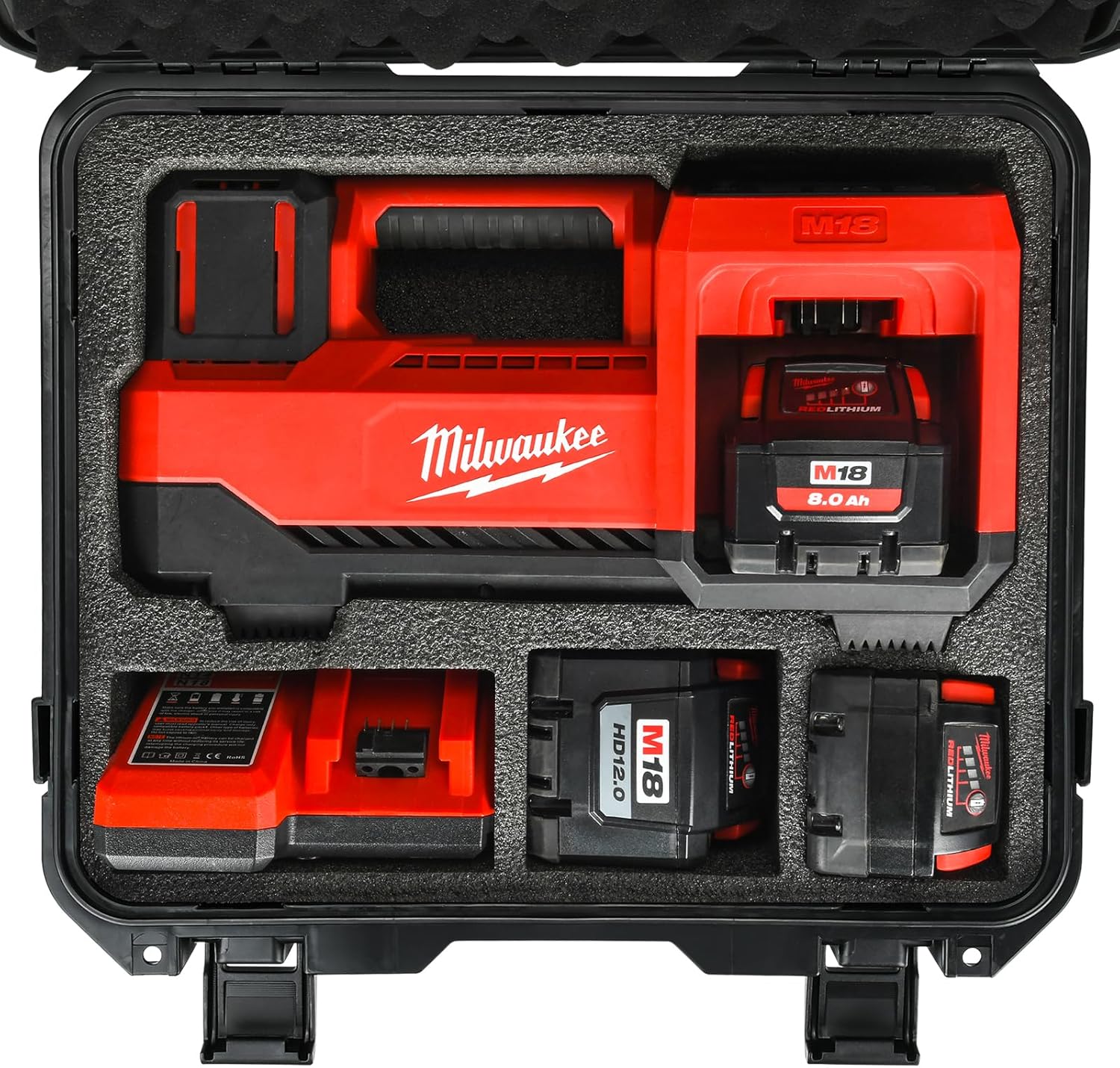 Amazon.co.jp: エアコンプレッサー 防水ハードケース Milwaukee M18 Inflator 2848-20対応 ...