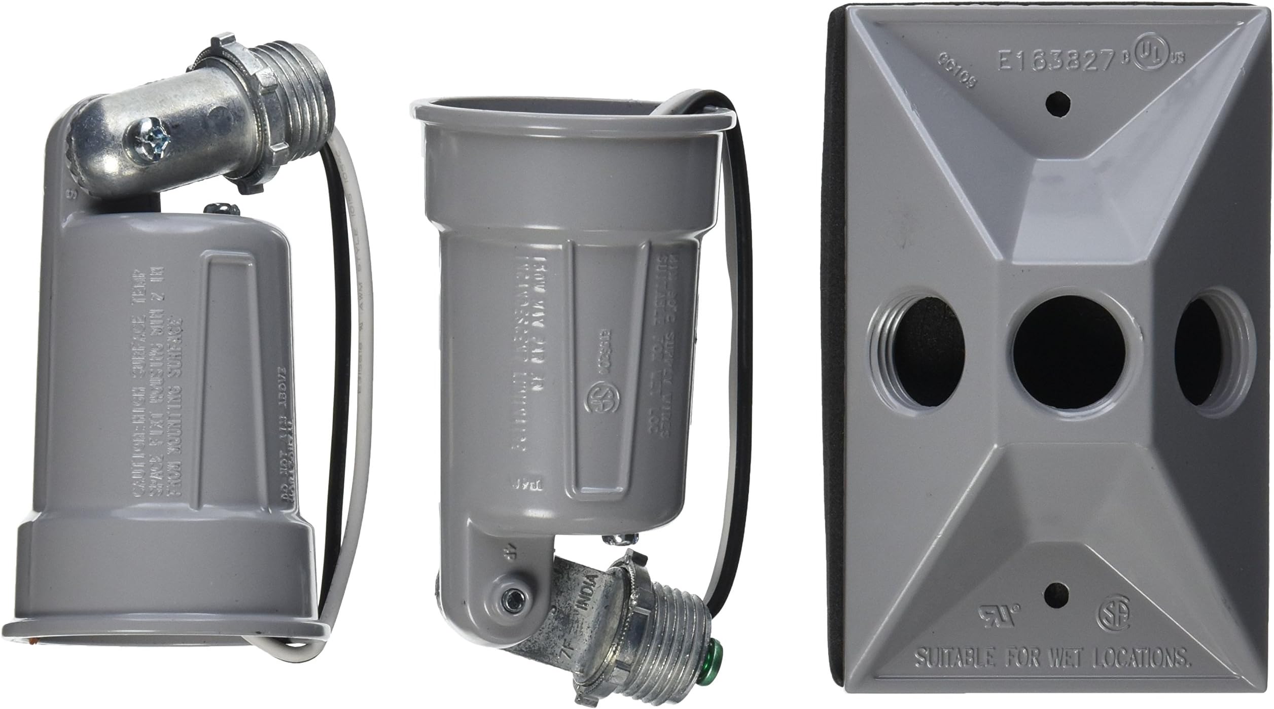 Rectangular Weatherproof Combination Cover for 75-150W Par 38 Lamps ...