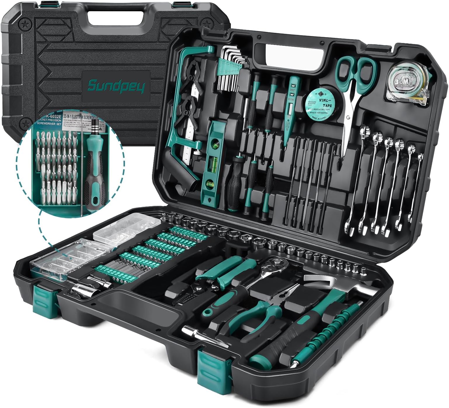 Draper 32027 Mechanics Tool Kit, 127 Piece Blue One Size : Amazon.co.uk ...