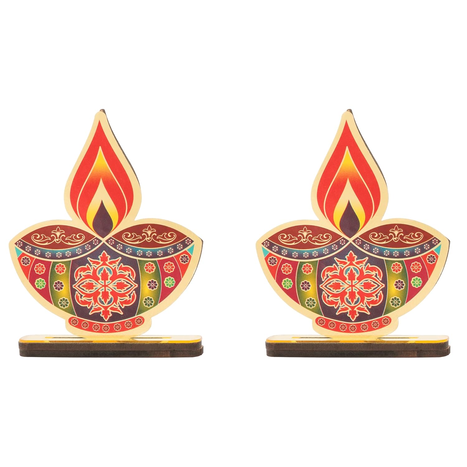 Buy PD Craftozone Decorative Diwali Diya Cutouts for Temple and Table ...