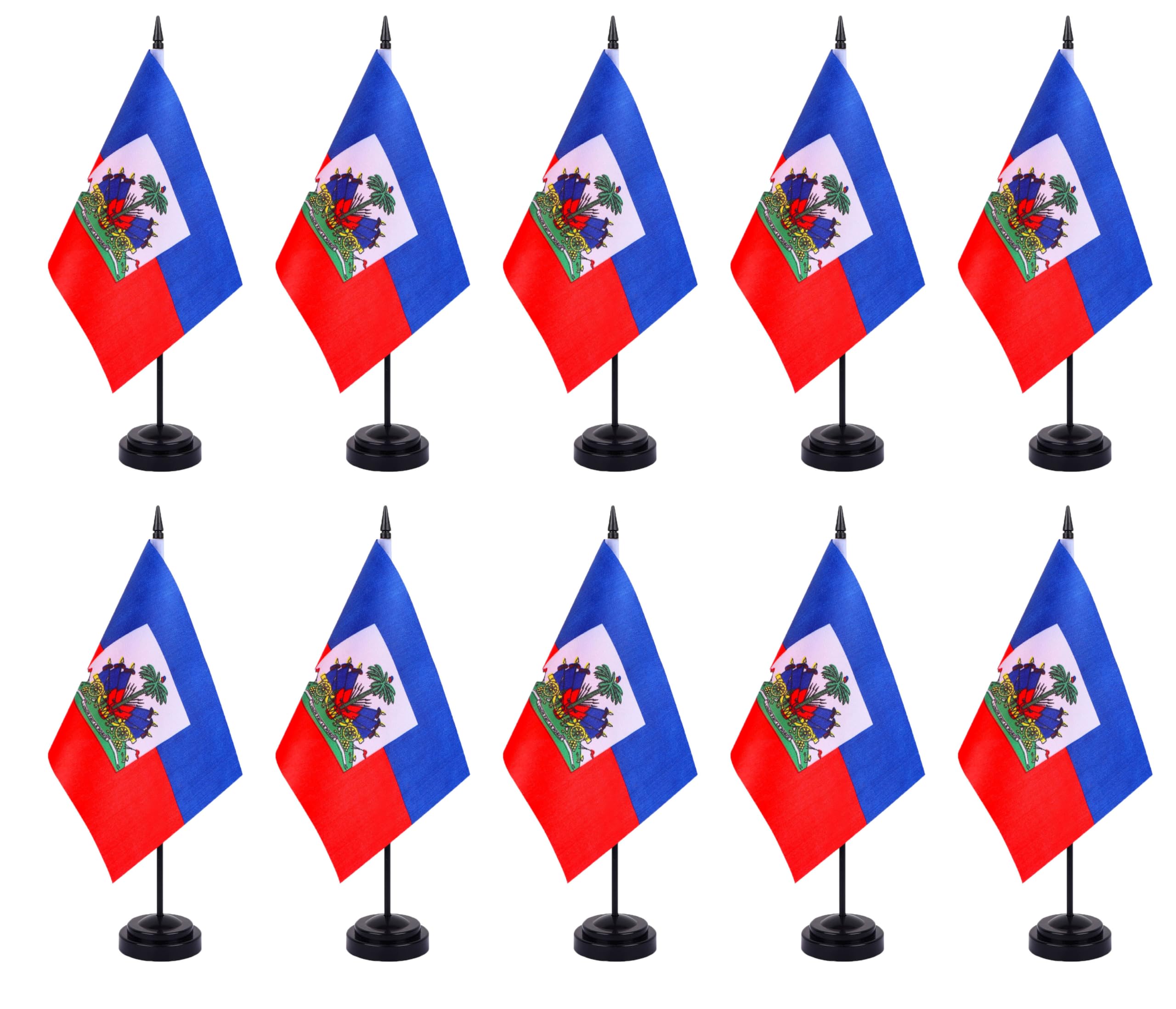 Snapklik.com : ZXvZYT Haiti Flag Banner Haiti Desk Flag Set Small Mini ...