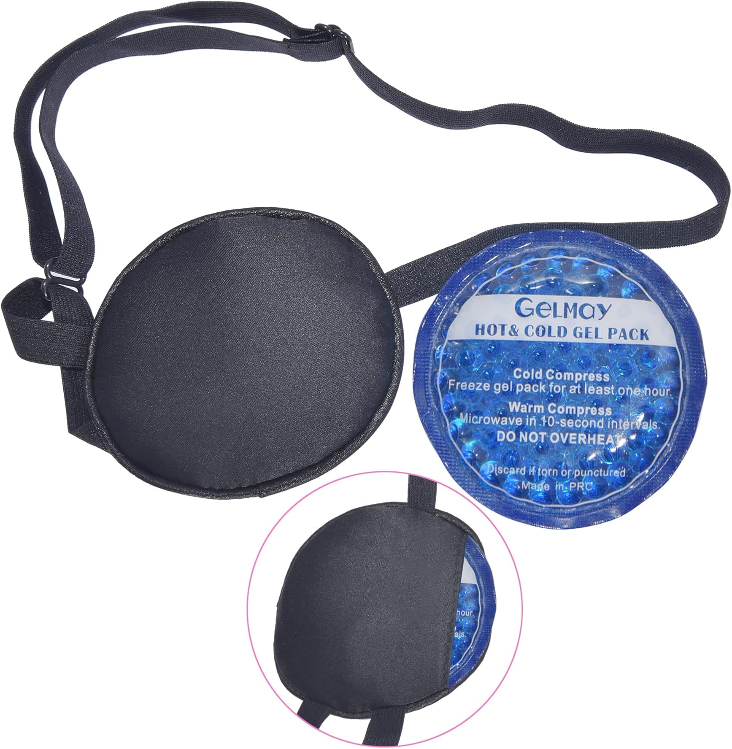 Amazon.com: Cooling Eye Patches for Puffy Eyes, Pure Silk Ice Eye Patch ...