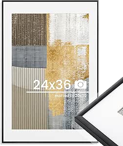 Amazon.com - 24x36 inch Metal Poster Frame - 24 x 36 Thin Aluminum ...