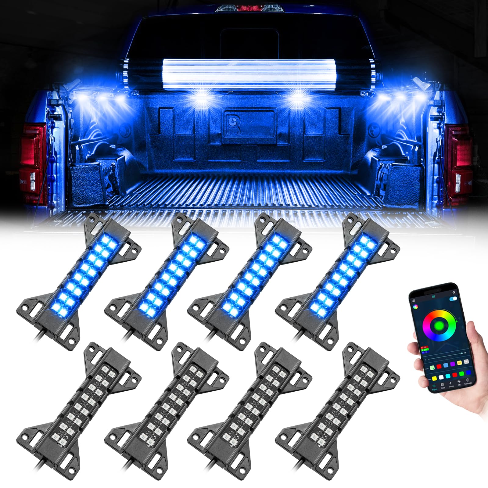 Amazon.com: Truck Bed Lights RGB, SWATOW INDUSTRIES Truck LED Bed Light ...