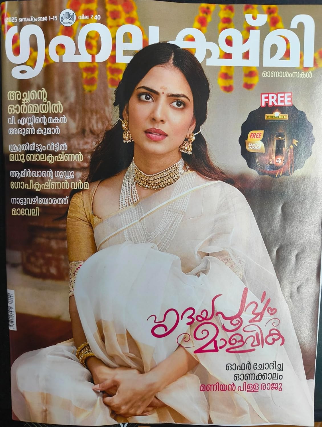 Buy Grihalakshmi Malayalam Magazine Sept 1-15 2025 Onam Special Book ...