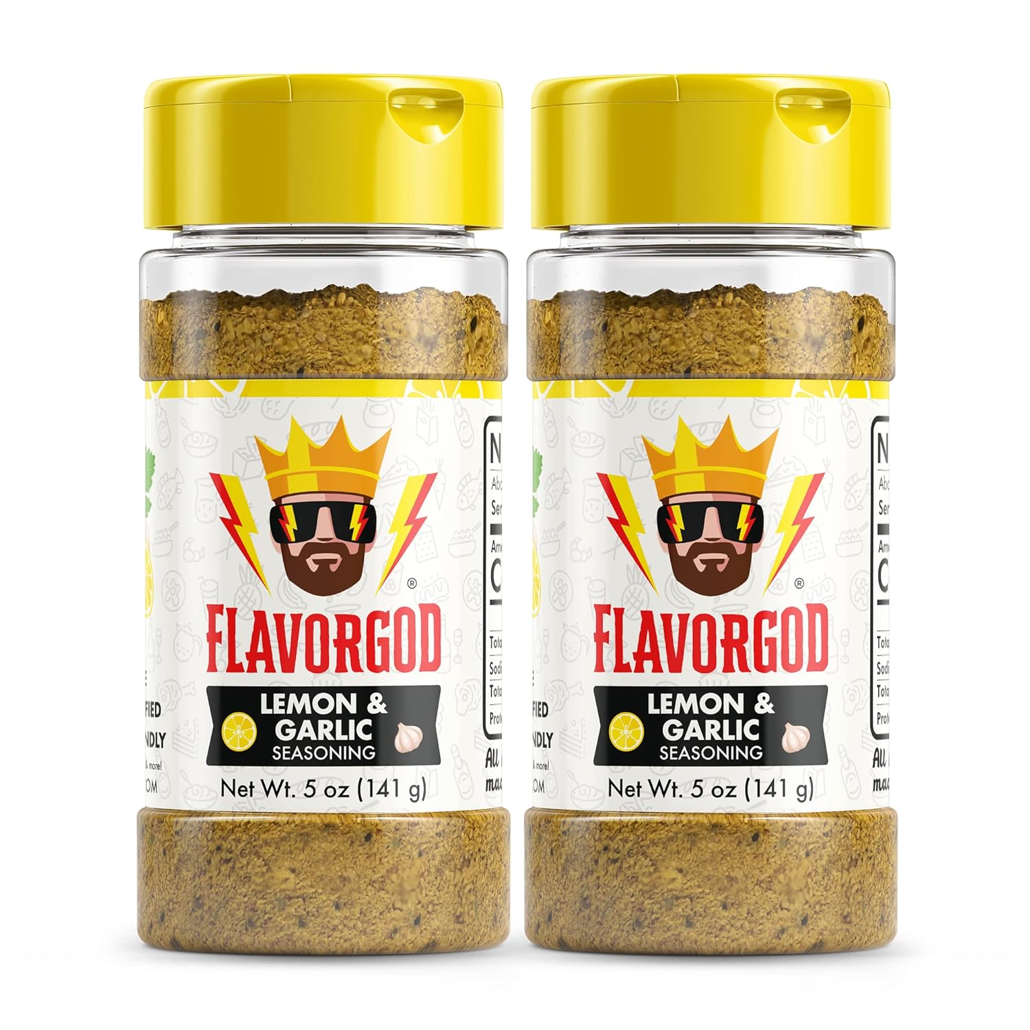 Amazon.com : Lemon Garlic Seasoning Mix, 2 Bottles by Flavor God ...