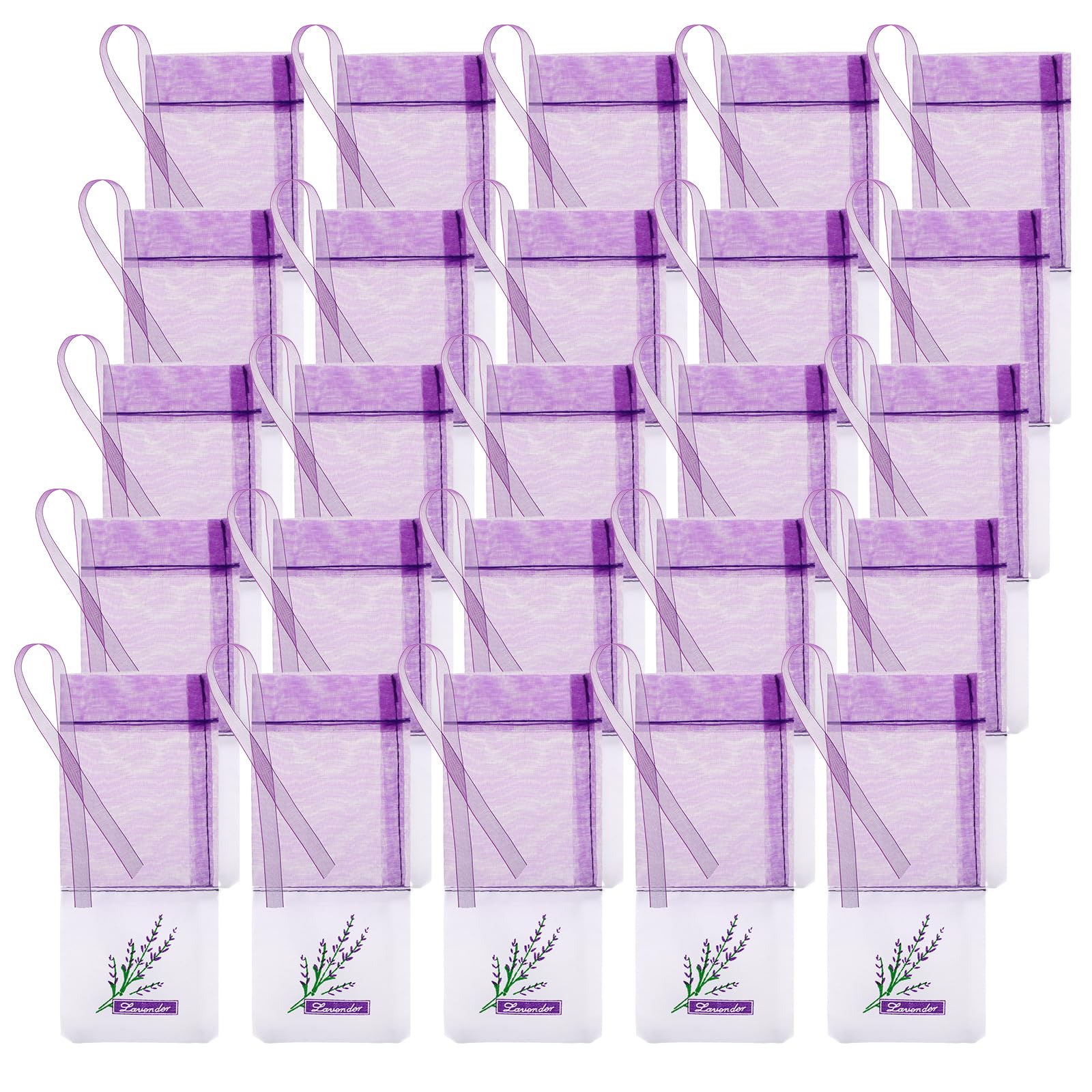 Amazon.com: 25 PCS Sachet Empty Bags Lavender Sachet Bags Drawstring ...