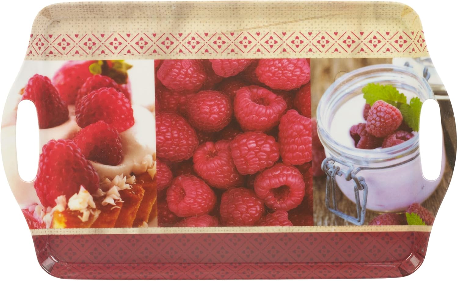 Amazon.com | Panorama Gifts Melamine Serving Tray (Red Raspberry ...
