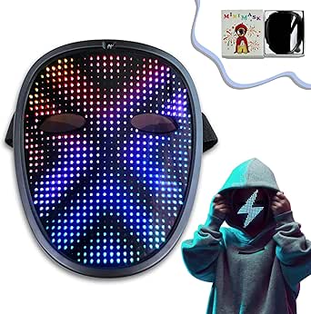 Amazon.com: Mr.Pang Face Transforming LED Mask for Kids, Light up Mask ...
