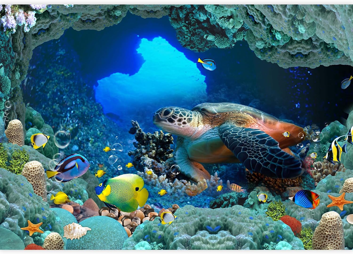 wall26 Wall Mural The Beautiful Undersea World Removable Self-Adhesive ...