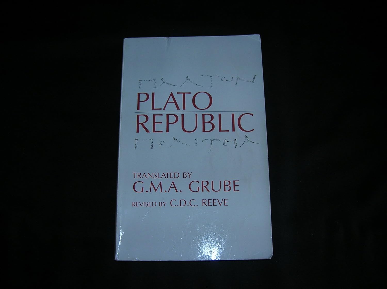 The Republic: Plato G. M. A. Grube C. D. C. Reeve: 9780872201378: Books ...