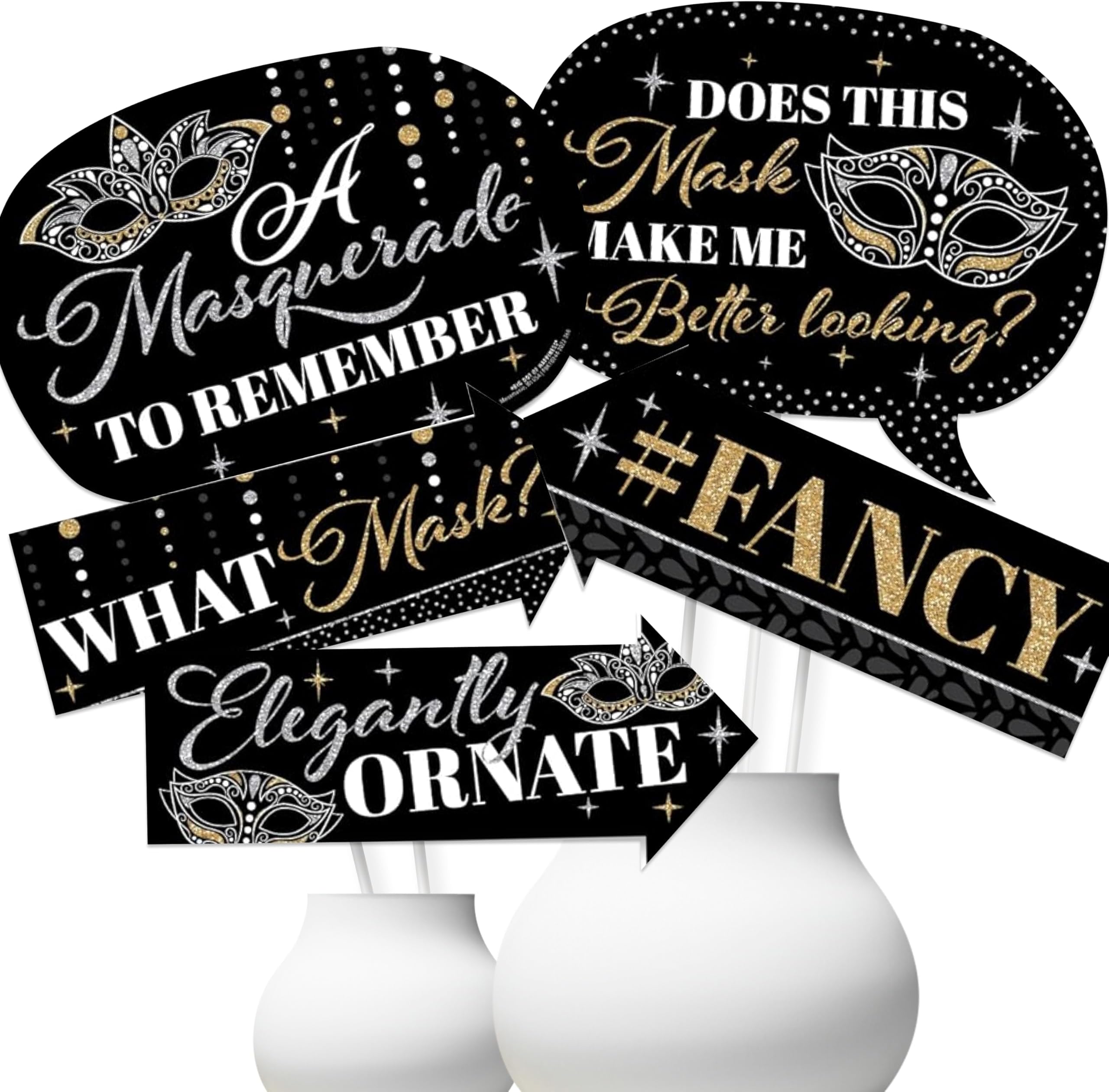 Amazon.com: Beistle 3' x 4' 4.5" Stand-Up Venetian Mask Photo Prop for ...