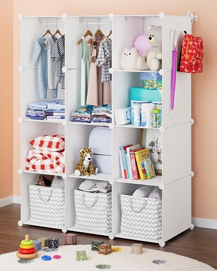 Amazon.com: CUBEDIY Baby Closet Organizer for Nursery: Durable Baby ...