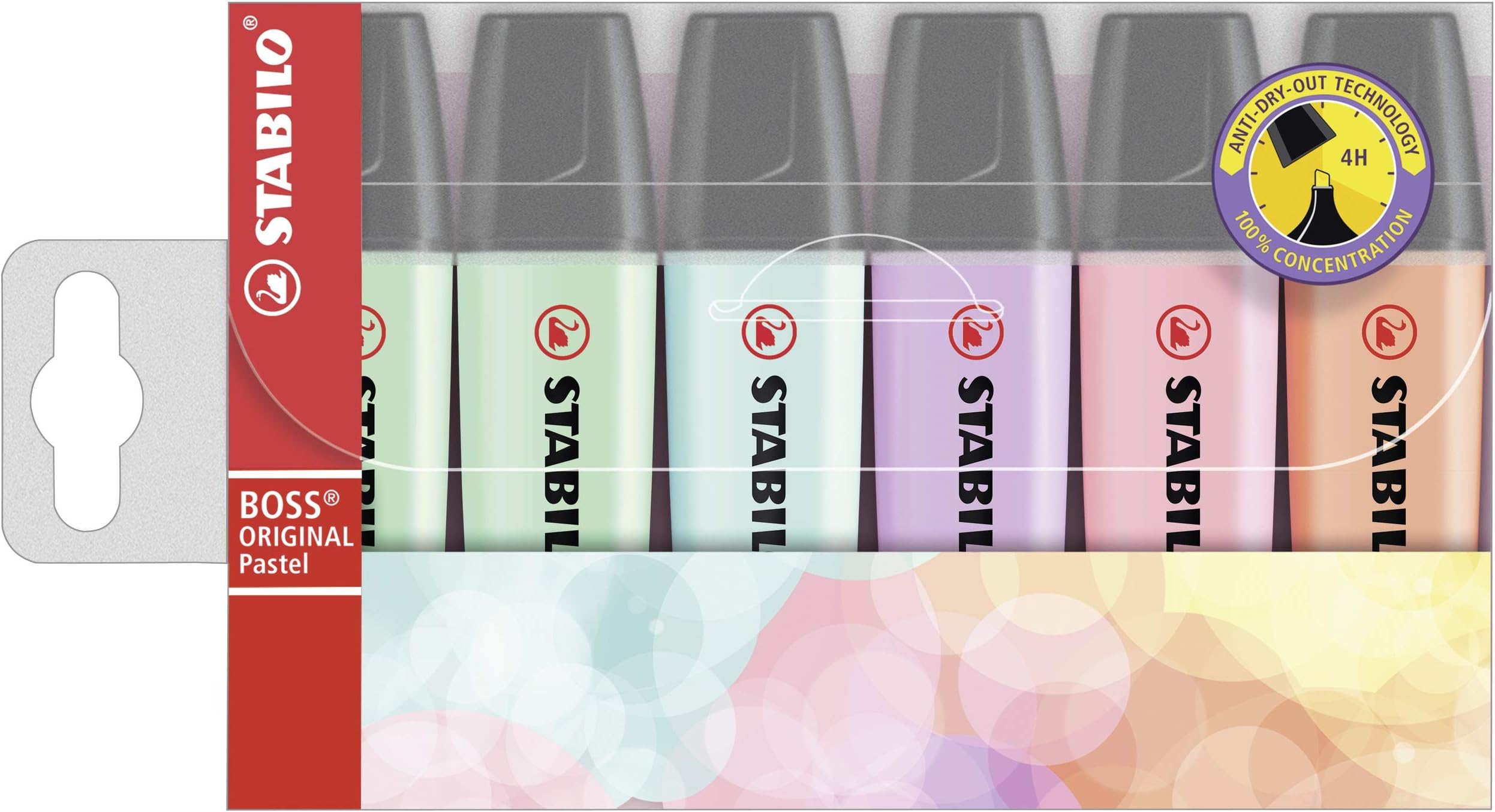 Textmarker - STABILO BOSS ORIGINAL Pastel - 6er Pack - mit 5 ...
